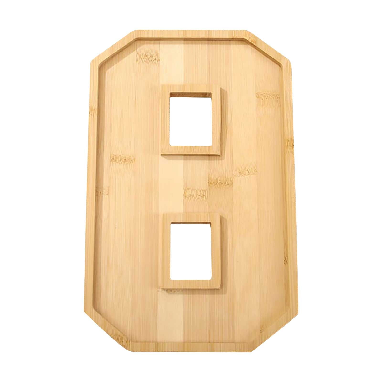 IMossad Number-Shaped Wooden Serving Tray, Charcuterie Board for Fruit ...