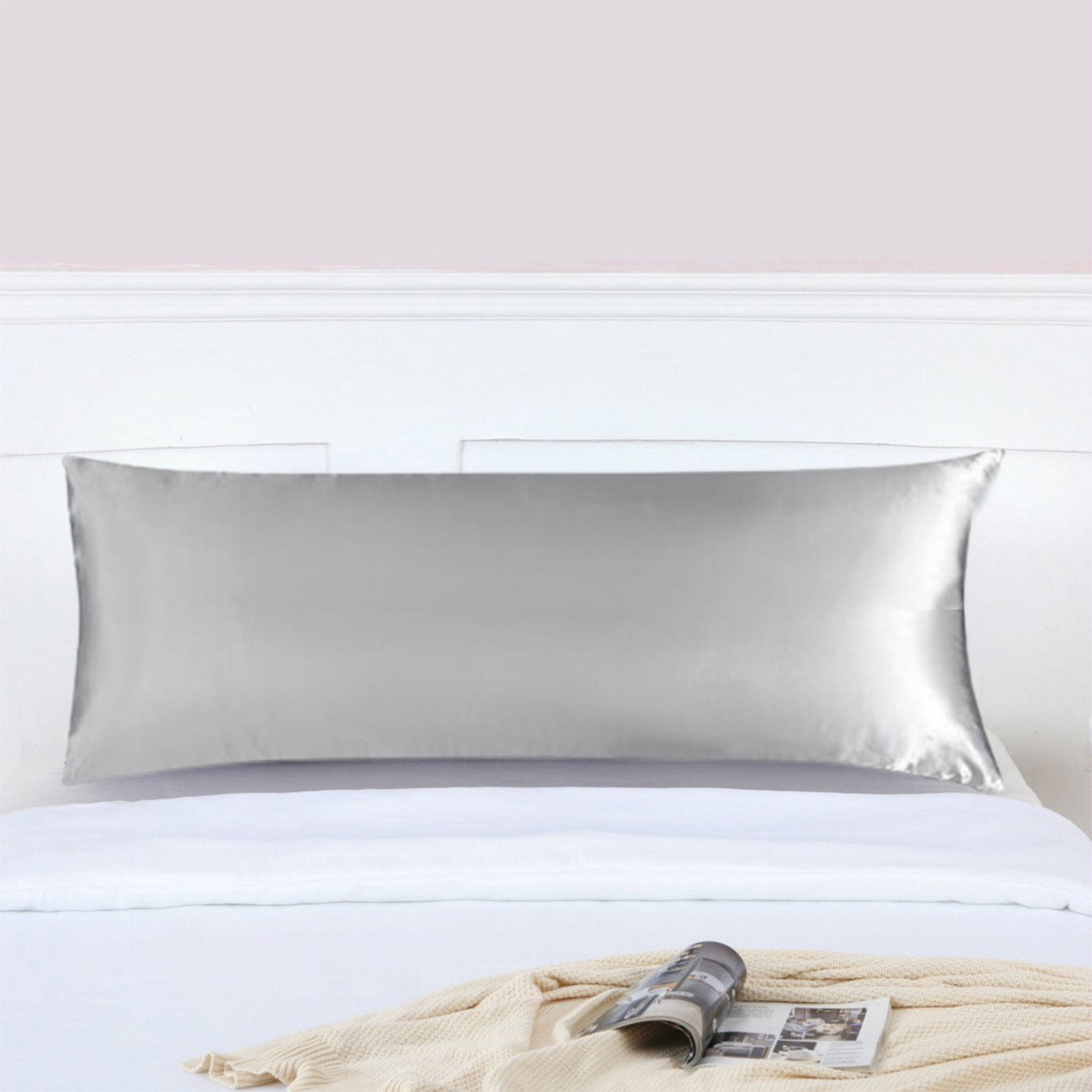 IMossad Satin Body Pillow Pillowcase for Hair and Skin - Zipper Long ...