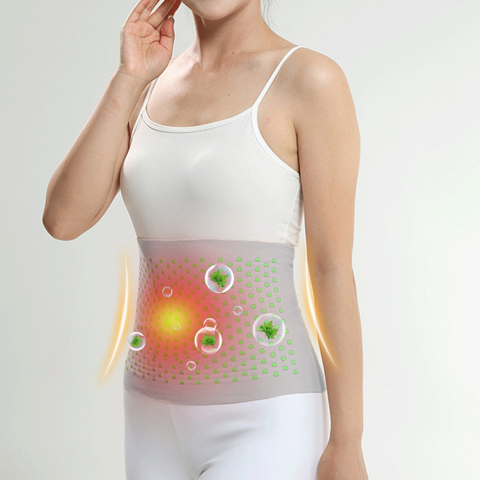 IMossad Self Heating Wormwood Waist Belt – Moxibustion Heat Therapy Support Belt for Lower Back ...