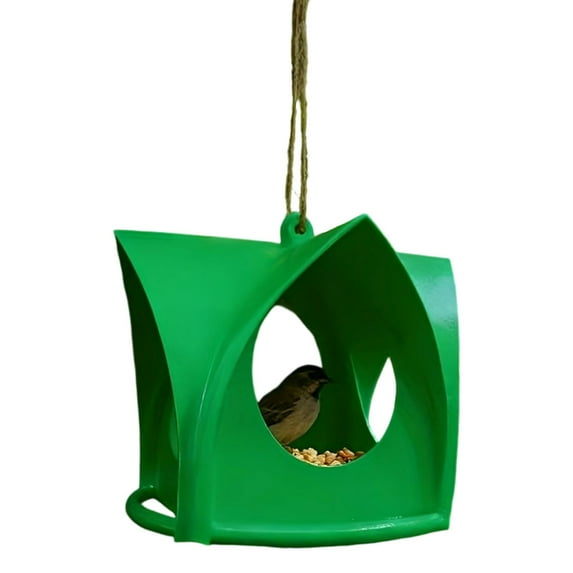 IMossad Small Bird Feeder with Roof, Plastic Hanging Outdoor Feeder ...