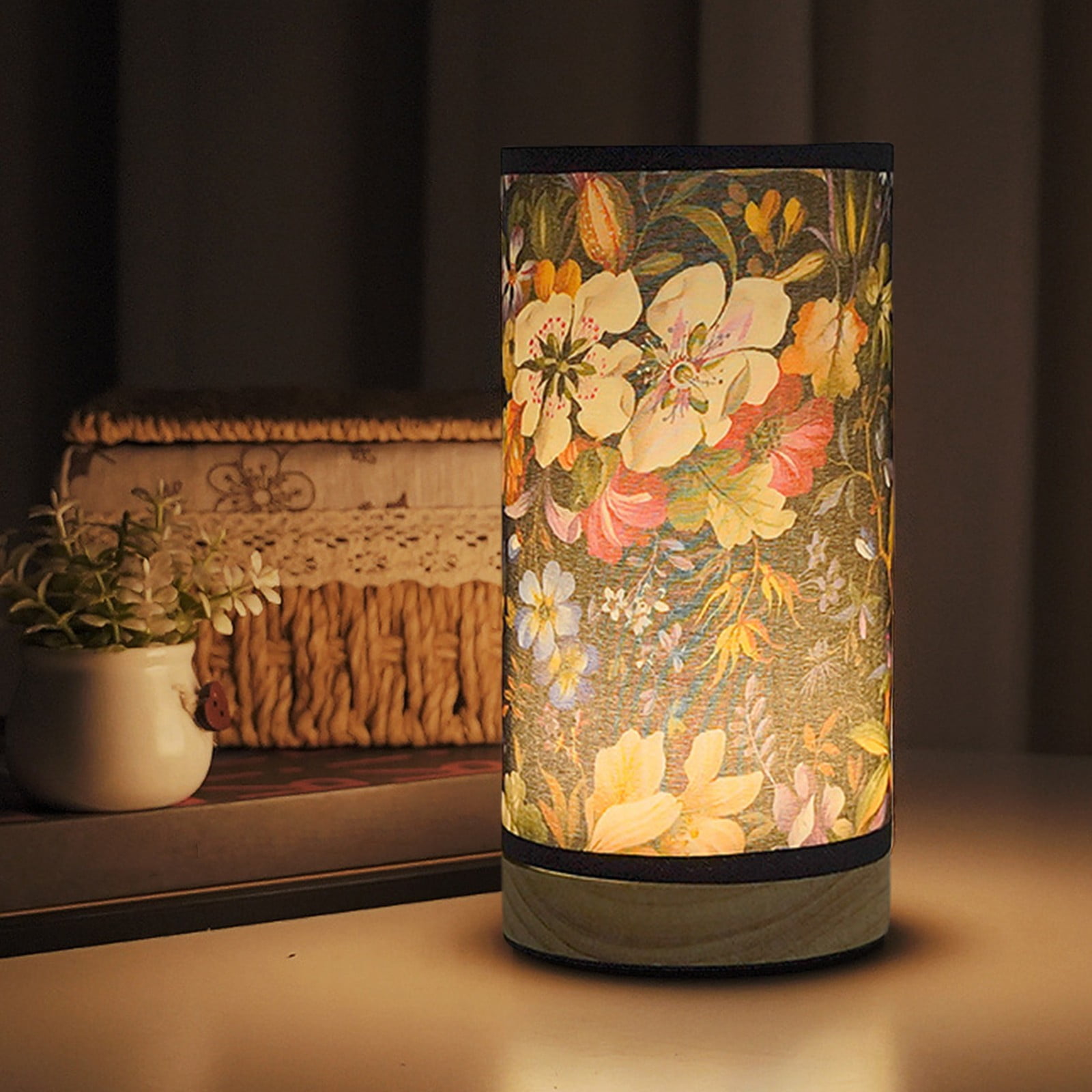 IMossad Table Lamp for Women, Holiday Gifts LED Lamp with 3D-Printed ...