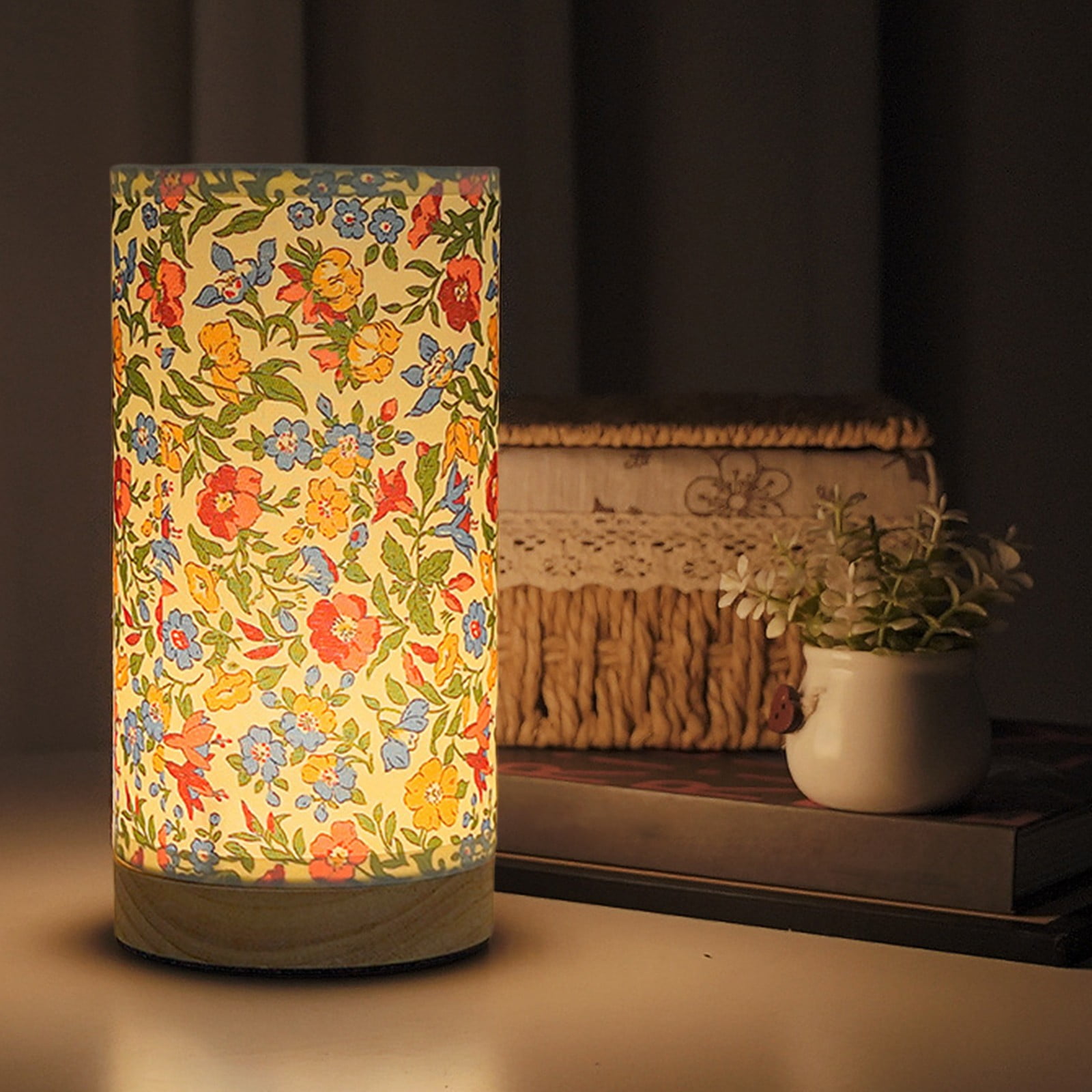 IMossad Table Lamp for Women, Holiday Gifts LED Lamp with 3D-Printed ...