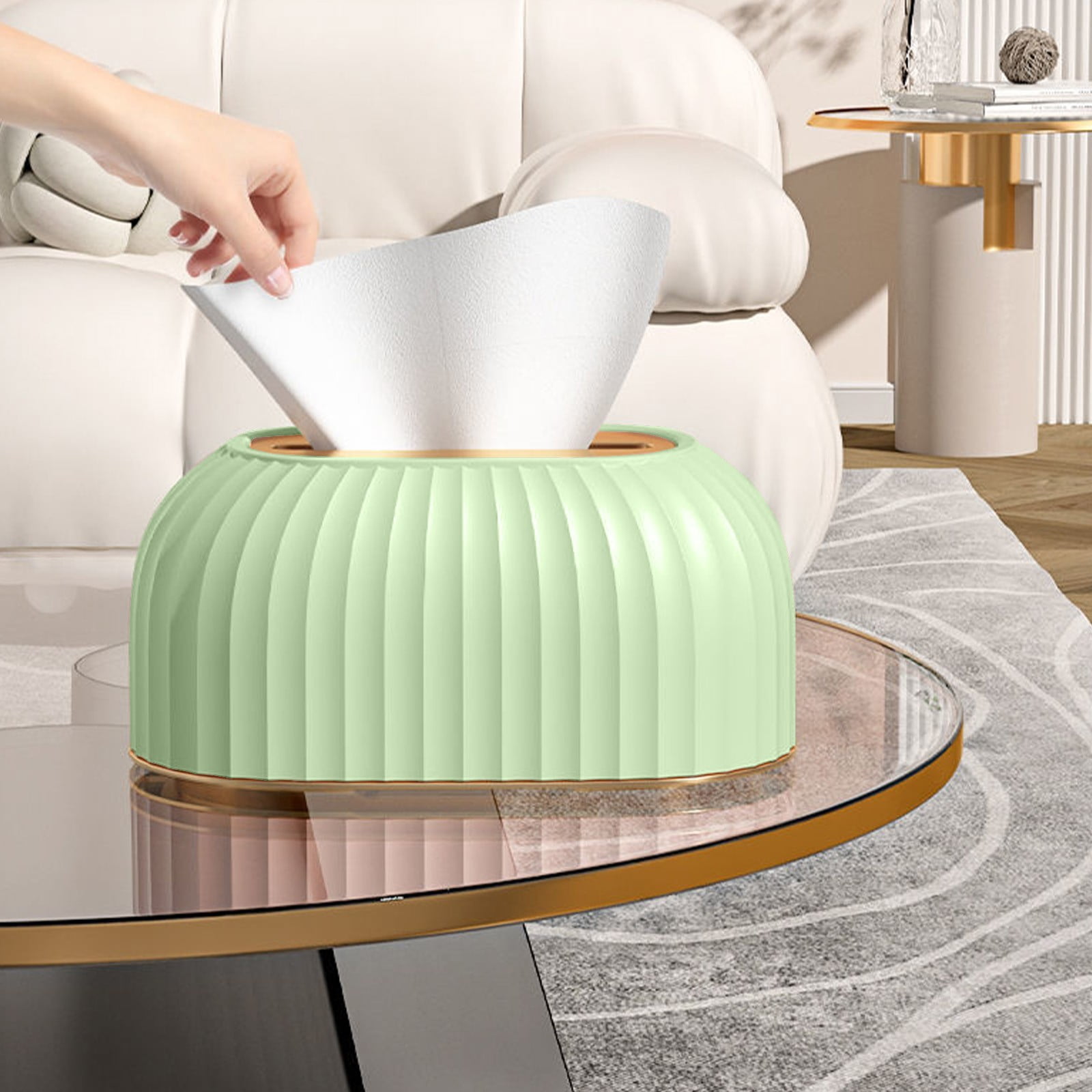 IMossad Tissue Box Square Cover Holder & Dispenser - Automatic Lifting ...