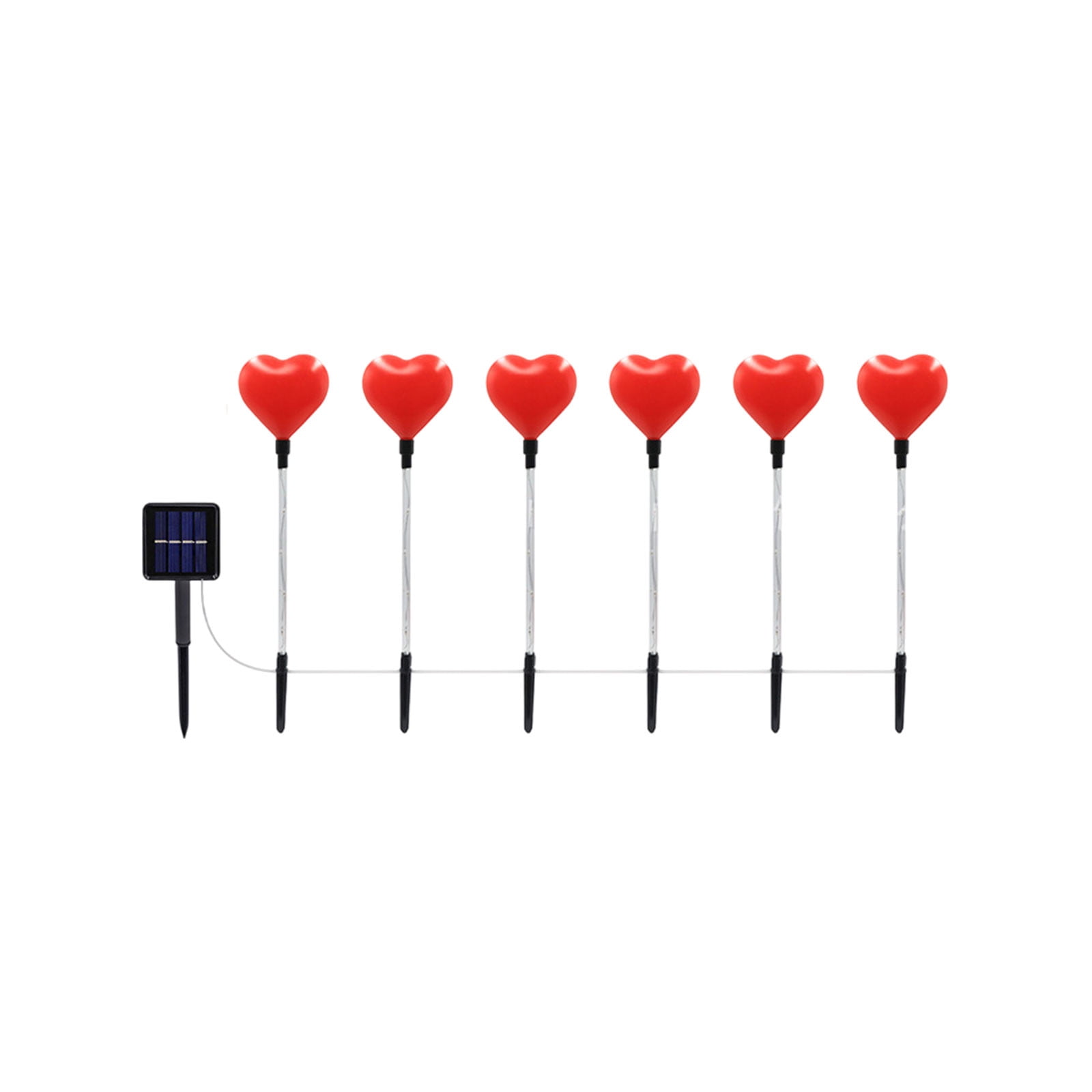 IMossad Valentine's Day Red Heart Solar Lights Outdoor, Waterproof ...