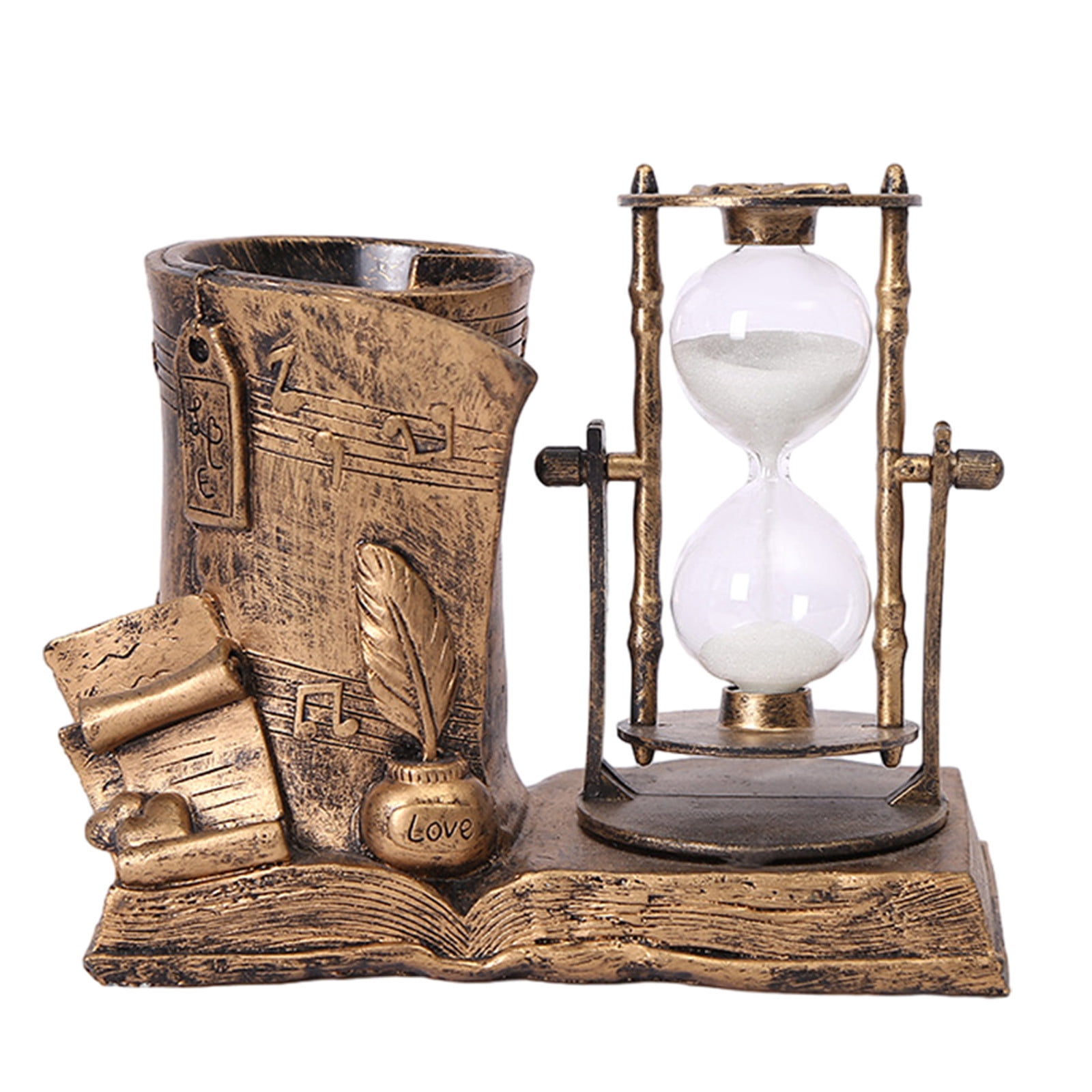 IMossad Vintage Windmill Hourglass Table Ornament - Decorative Statue ...