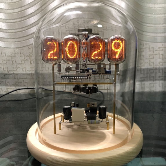 IN-12 Nixie Tube Clock Digital Tube Clock Punk Digital Tube LED Clock ...