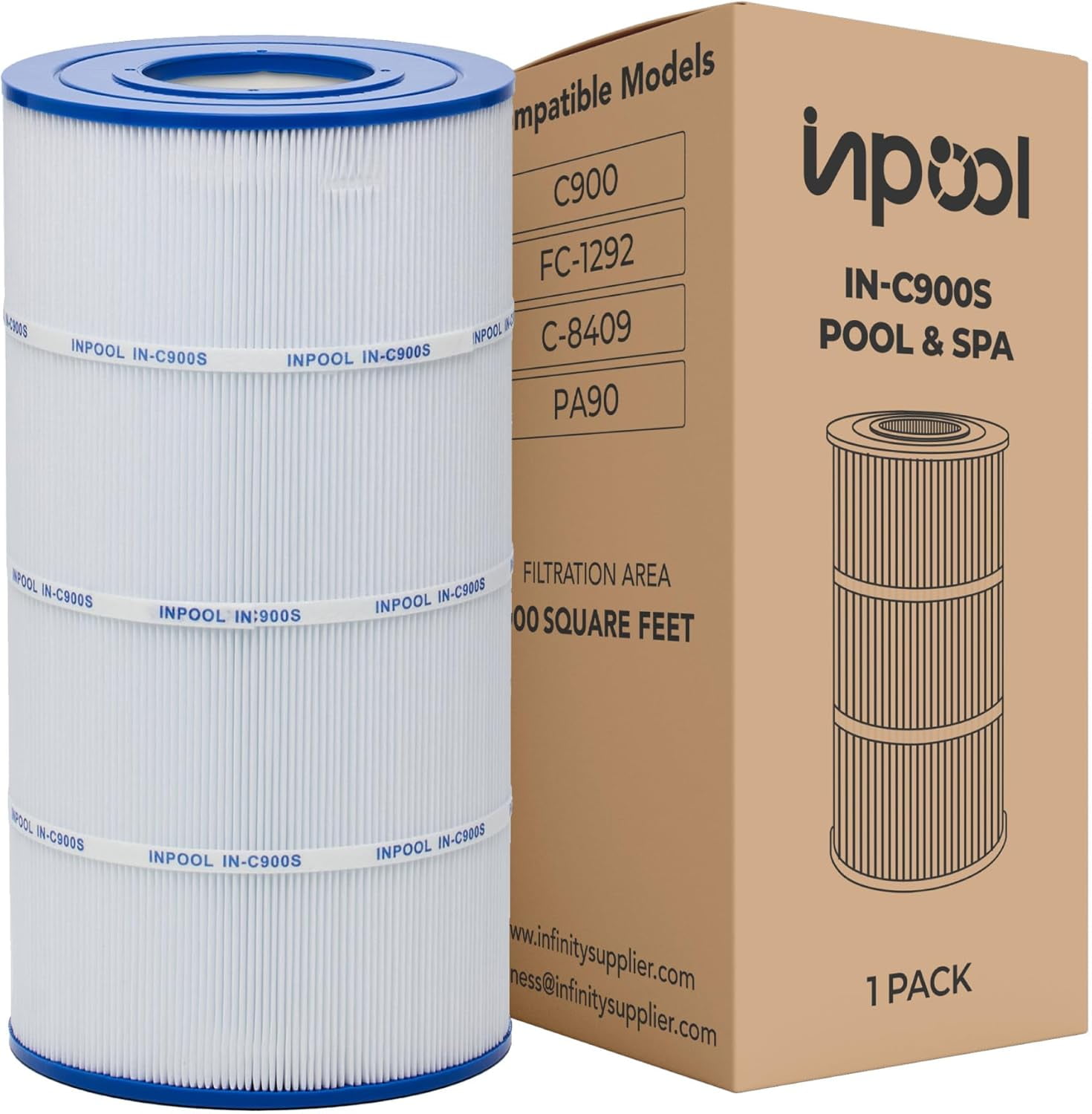 IN-C900S – Pool Filter and spa Filter Cartridge, Compatible with ...