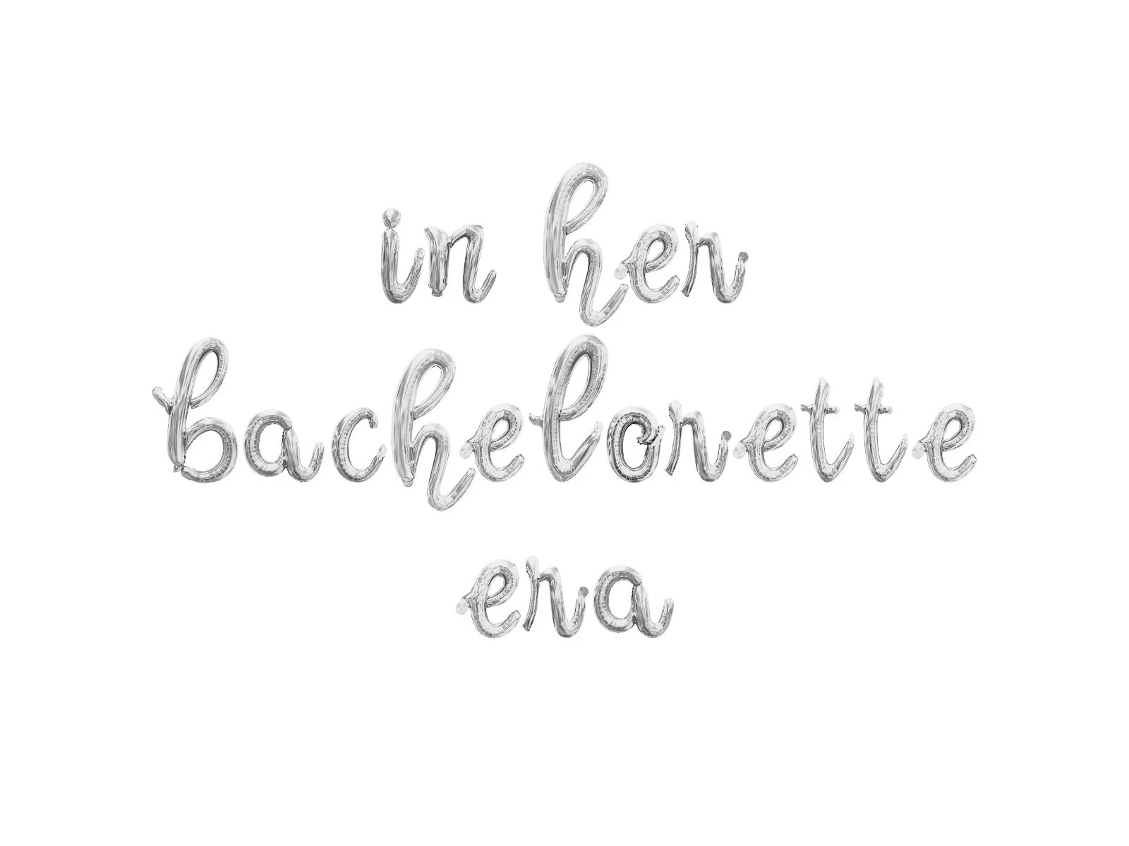 IN HER BACHELORETTE ERA Cursive Letter Balloon Banner - Bachelorette ...