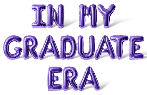 IN MY GRADUATE ERA Letter Balloon Banner - DIY Graduation Day Party ...