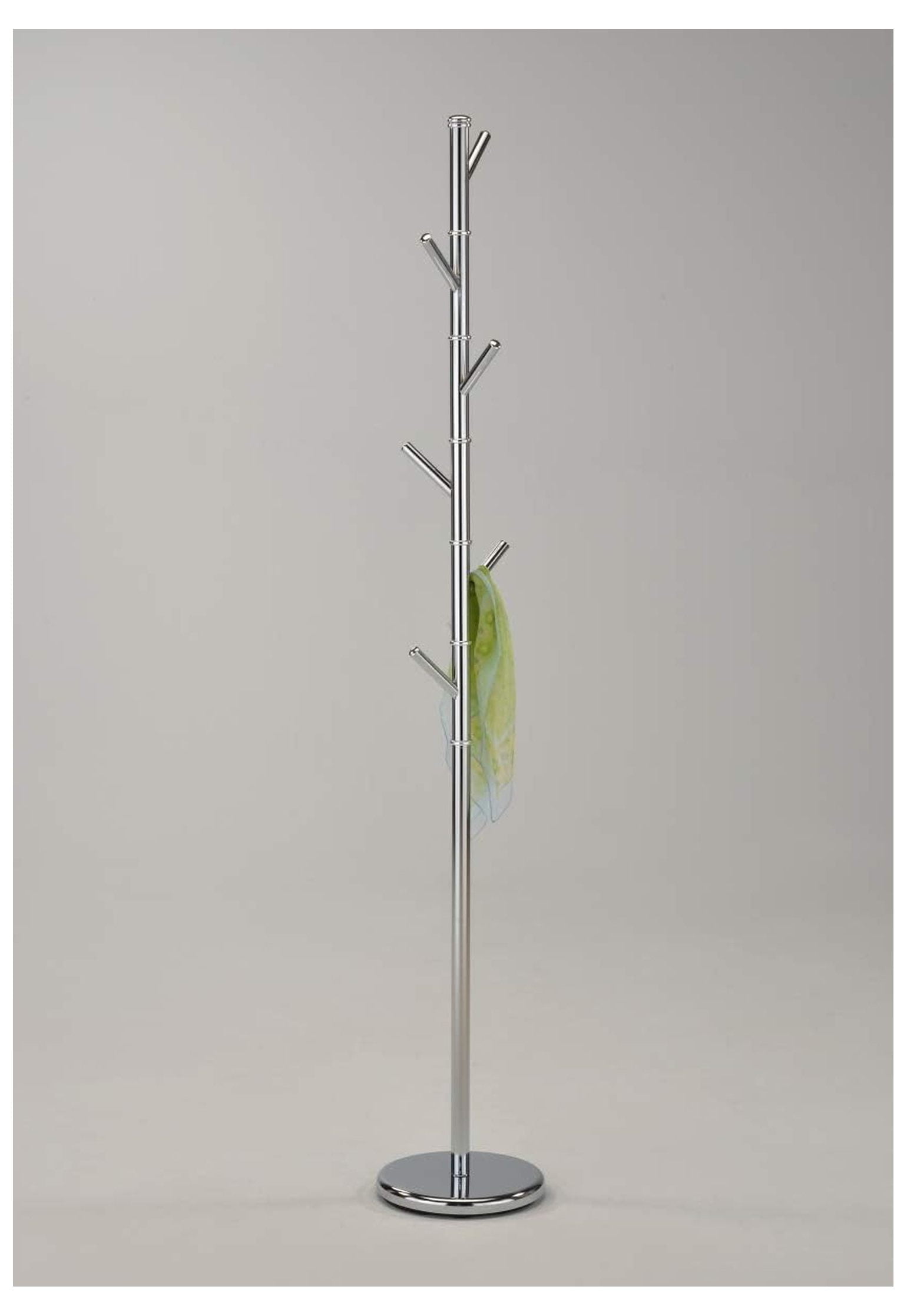 IN Room Furniture Designs 71"x11" Modern Metal Coat Rack in Chrome ...