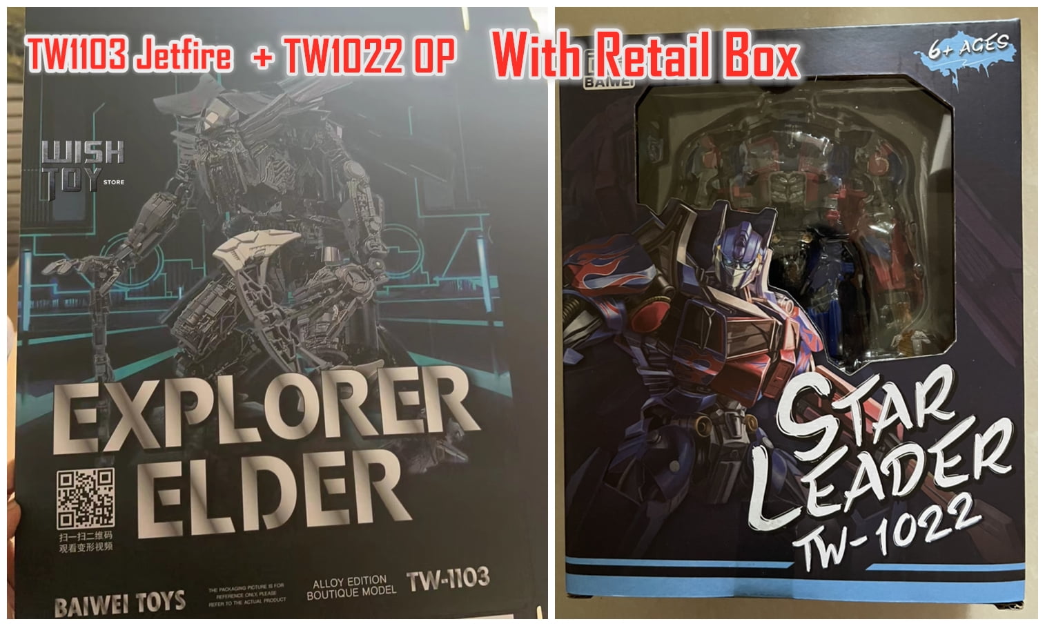 [IN STOCK] BAIWEI Transformation TW-1103 TW1103 Jetfire Skyfire TW1022 ...