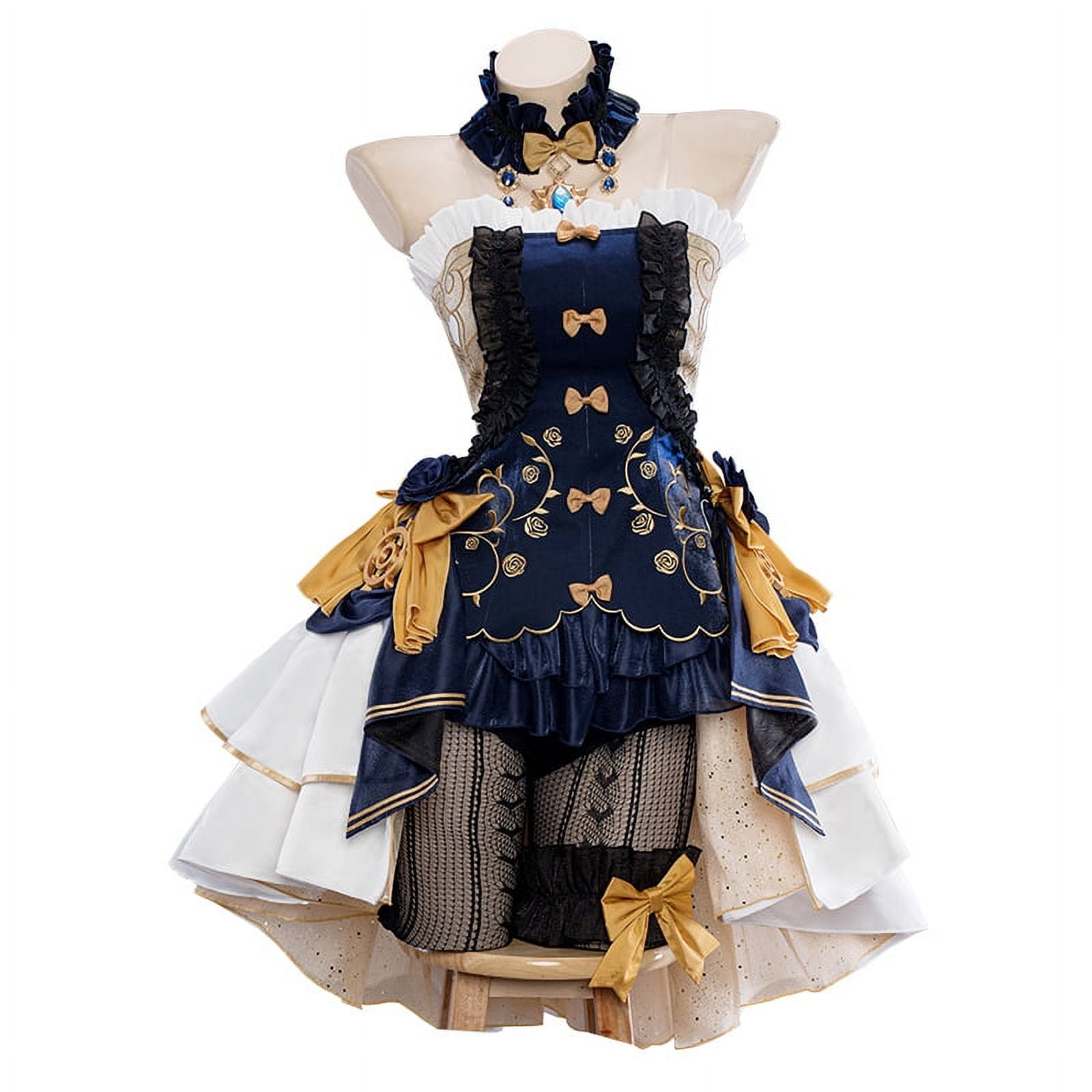 IN STOCK QUWEI Exclusive Genshin Impact Fanart Navia Bunny Suit Cosplay ...