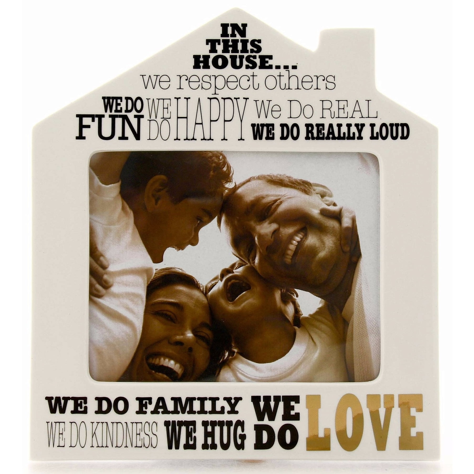 IN THIS HOUSE Family Frame by Our Name is Mud - 4x5 - Walmart.com