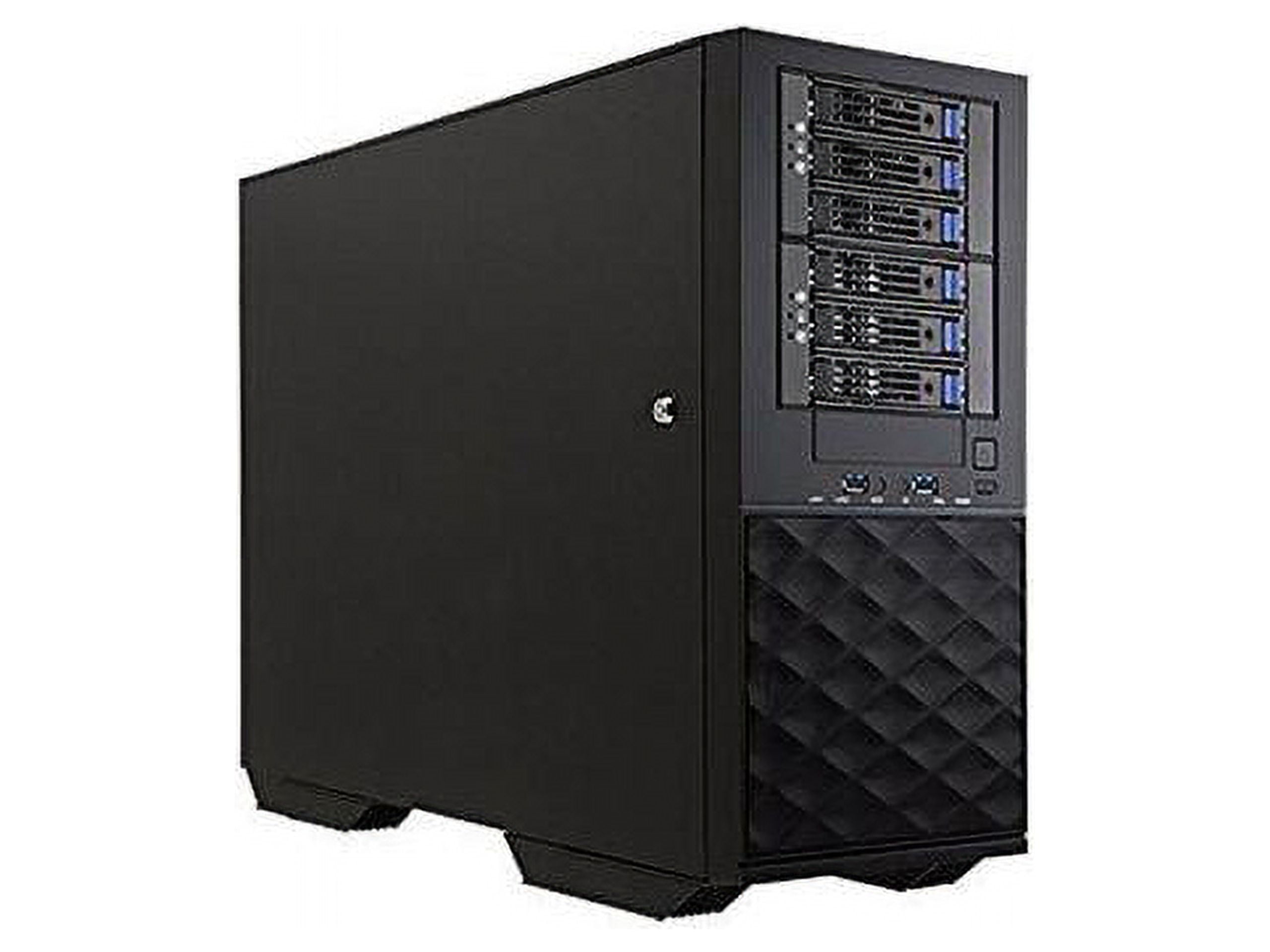 IN WIN IW-PL052X.B3 Black Mid-Tower Server Case 4 External 5.25" Drive ...
