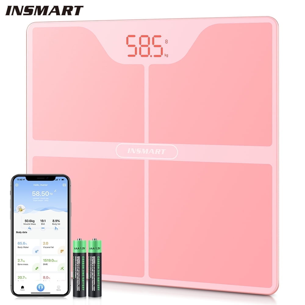 INSMART Bluetooth Smart Scale for Body Weight with App, Scale with BMI ...