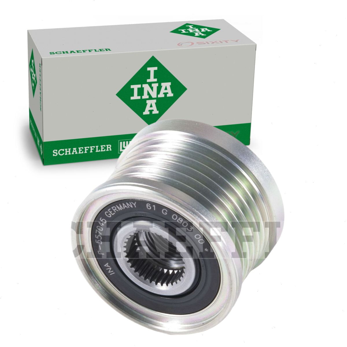 INA Alternator Decoupler Pulley compatible with Nissan Sentra 2007-2012 ...