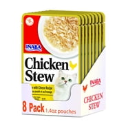 INABA Twin Packs for Cats, Chicken/Gelée Topper, 1.4 oz/srv, 16 srvs ...