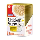 INABA Chicken Stew Complement/Topper/Treat for Cats, Eight 1.4 oz ...