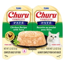 INABA Churu Complete Pate Wet Cat Food with Fish Oil, 1.23oz. per ...