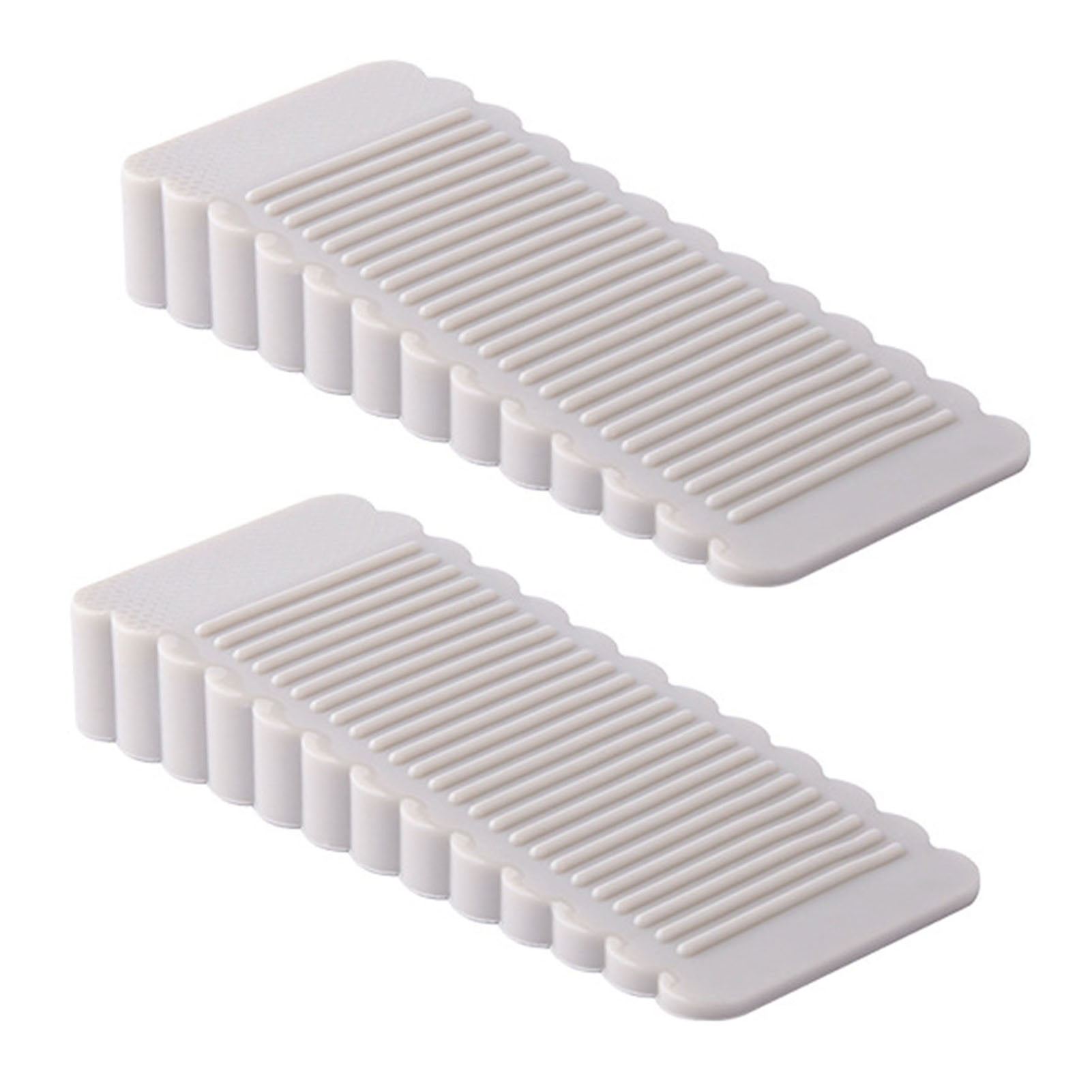 INC 2Pcs Safety Rubber Door Stop Stoppers Block Wedge Doorstops Door ...