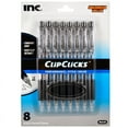 INC Comfort Grip Ball Point Pens - 8 Pack, Black Body with Black Ink ...