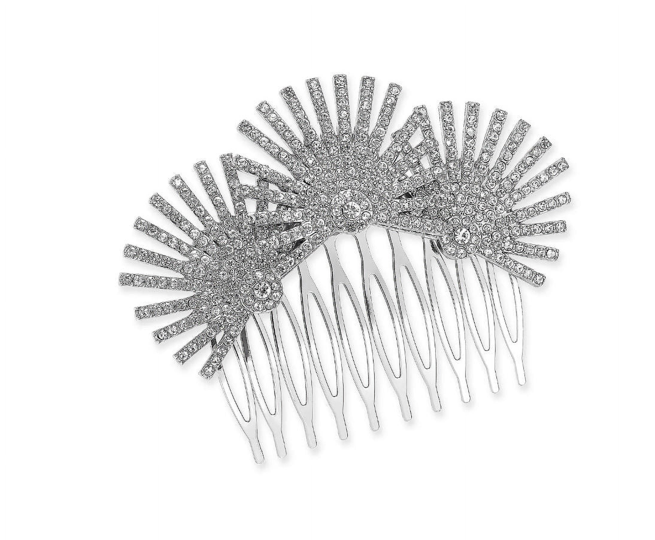 INC INTERNATIONAL CONCEPTS I.N.C. Silver-Tone Crystal Starburst Hair ...