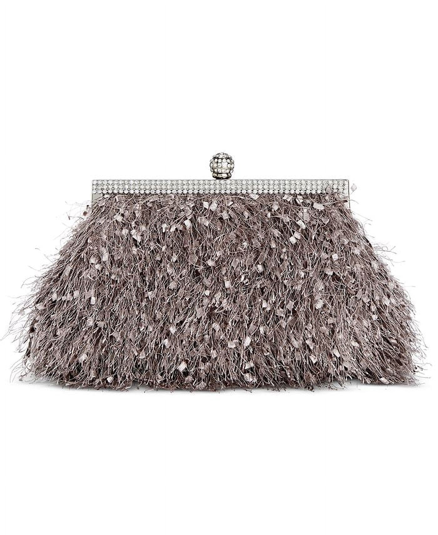 INC International Concepts Fuzzy Pouch Clutch - Walmart Business Supplies