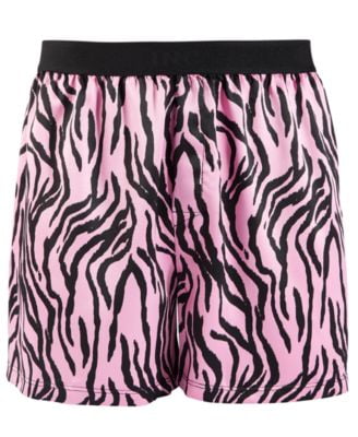 INC International Concepts Mens Animal Print Boxer Short Pink Zebra M ...