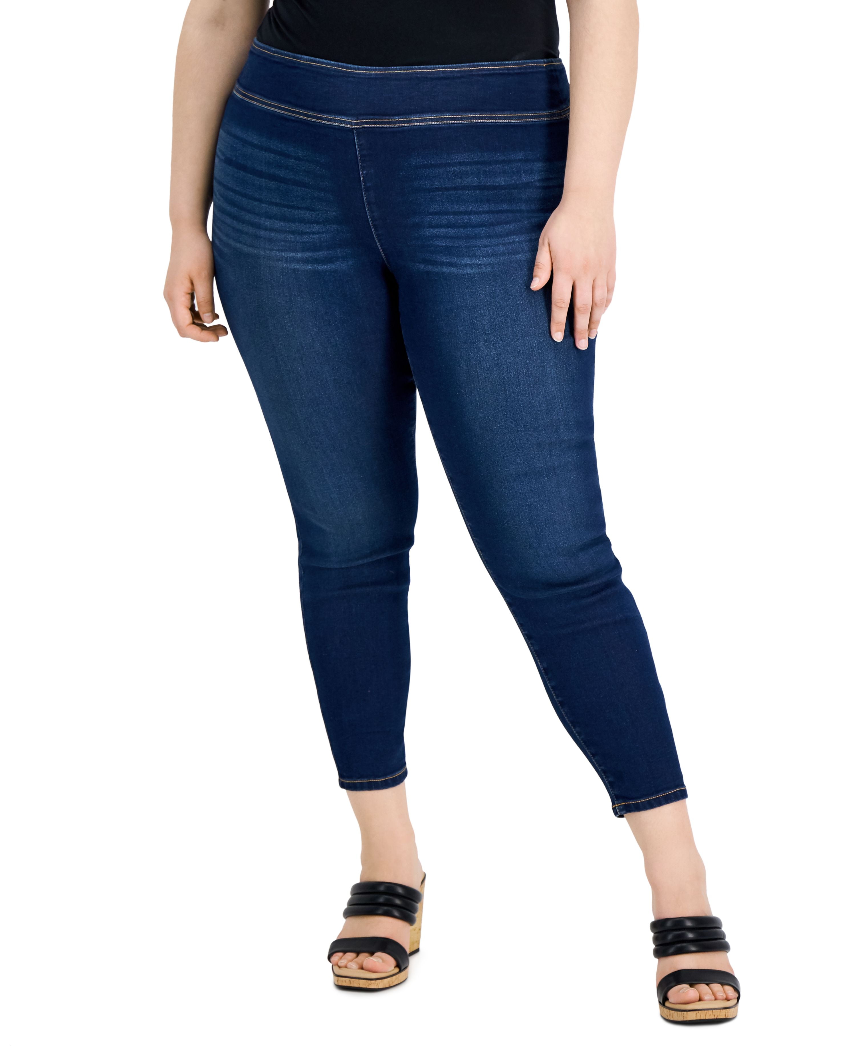 INC International Concepts Plus Size Skinny Leg Jeggings Pineapple Wash ...