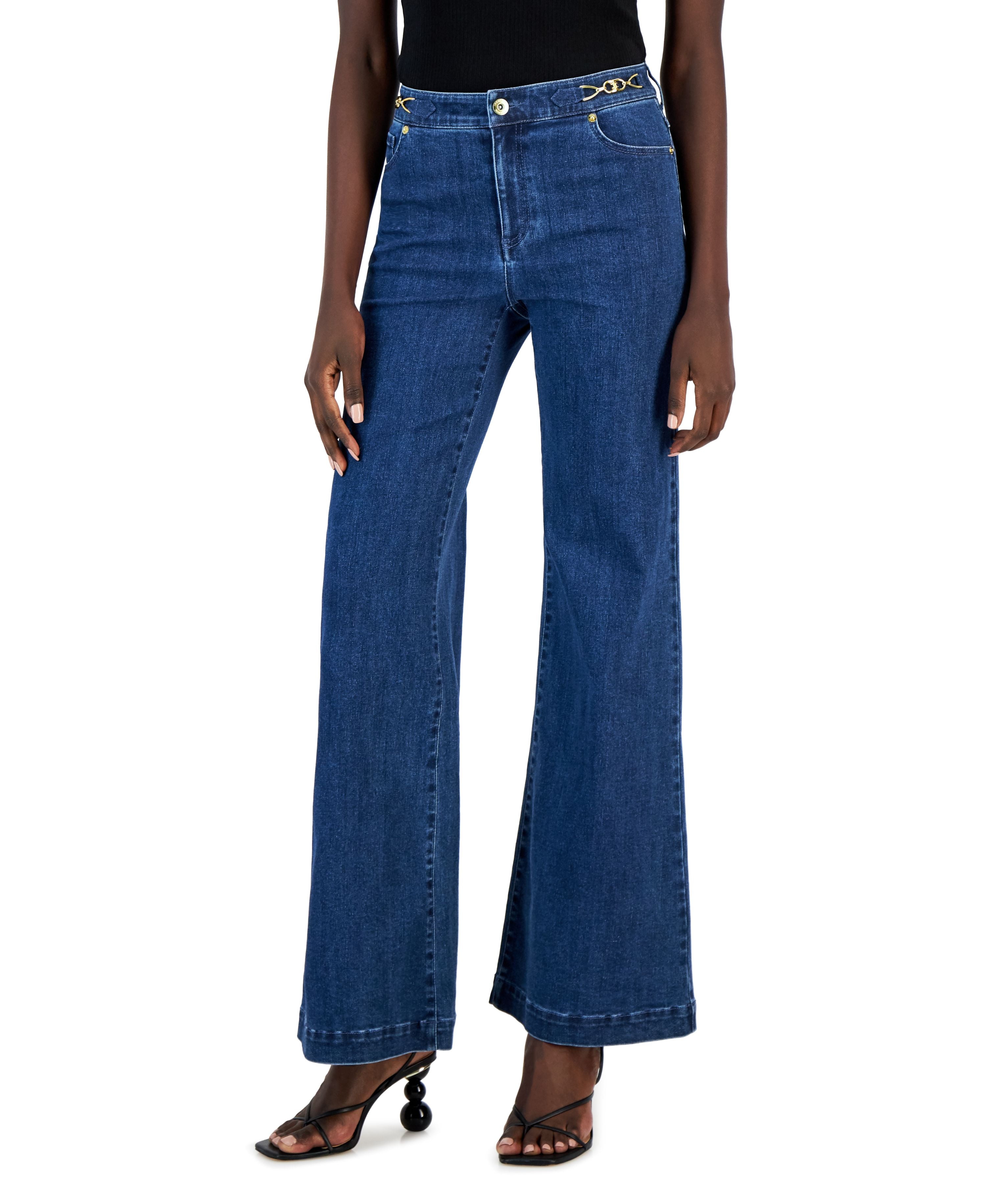 INC International Concepts Womens High Rise Flare Leg Jeans Medium ...