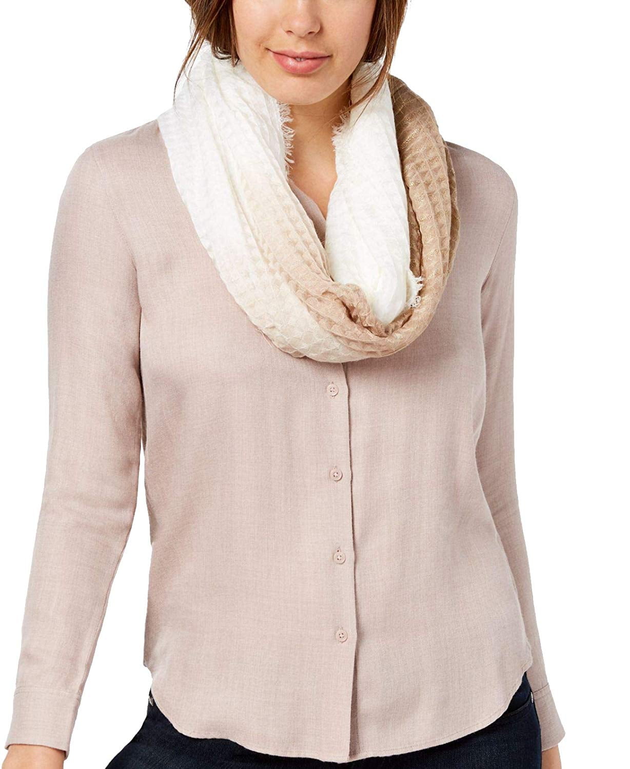 INC International Concepts Womens Ombre Waffle Loop Scarf - Walmart.com