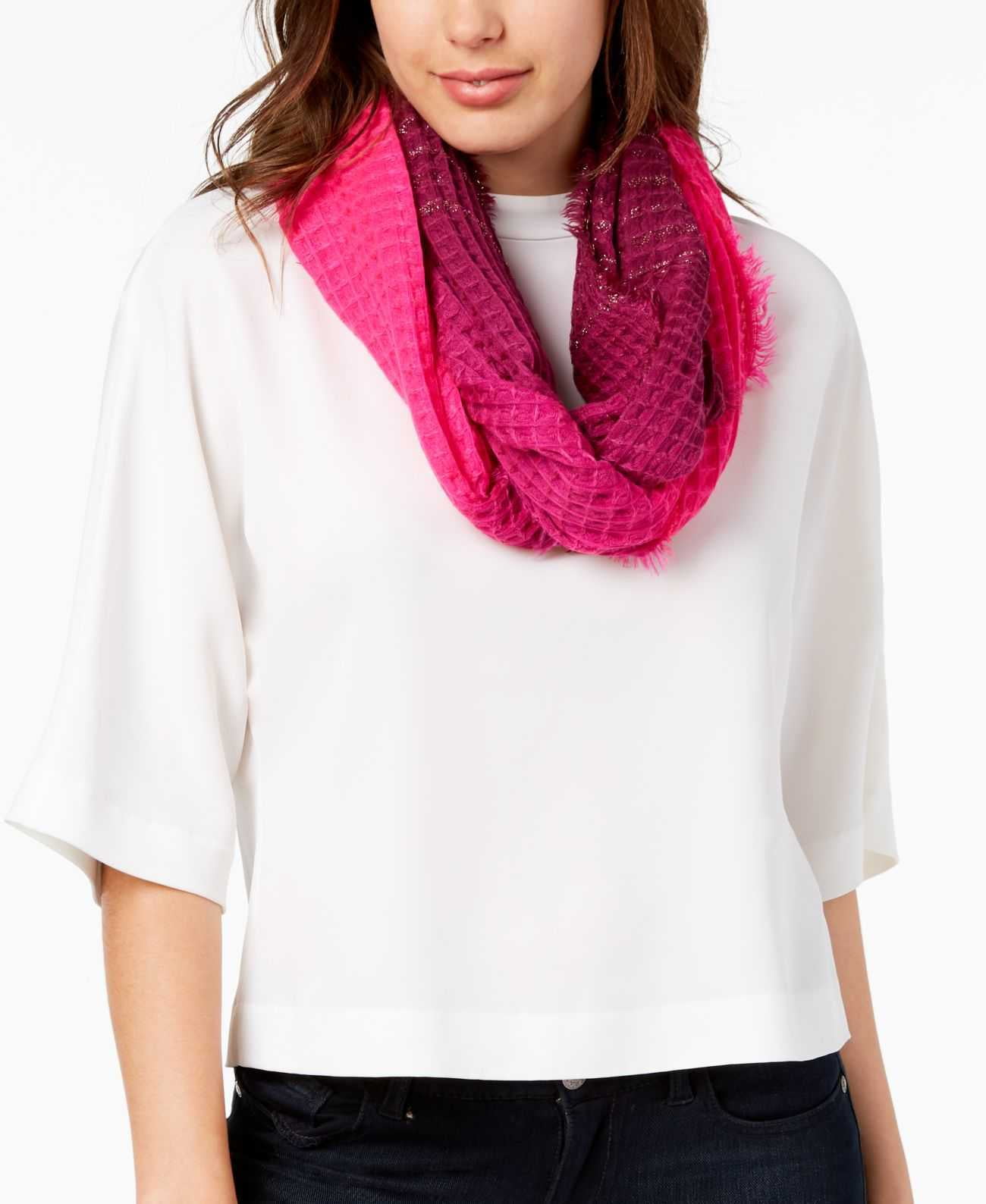 INC International Concepts Womens Ombre Waffle Loop Scarf - Walmart.com