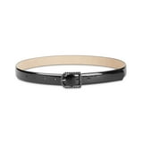INC International Concepts Women’s Rhinestone-Buckle Belt (Black, L ...