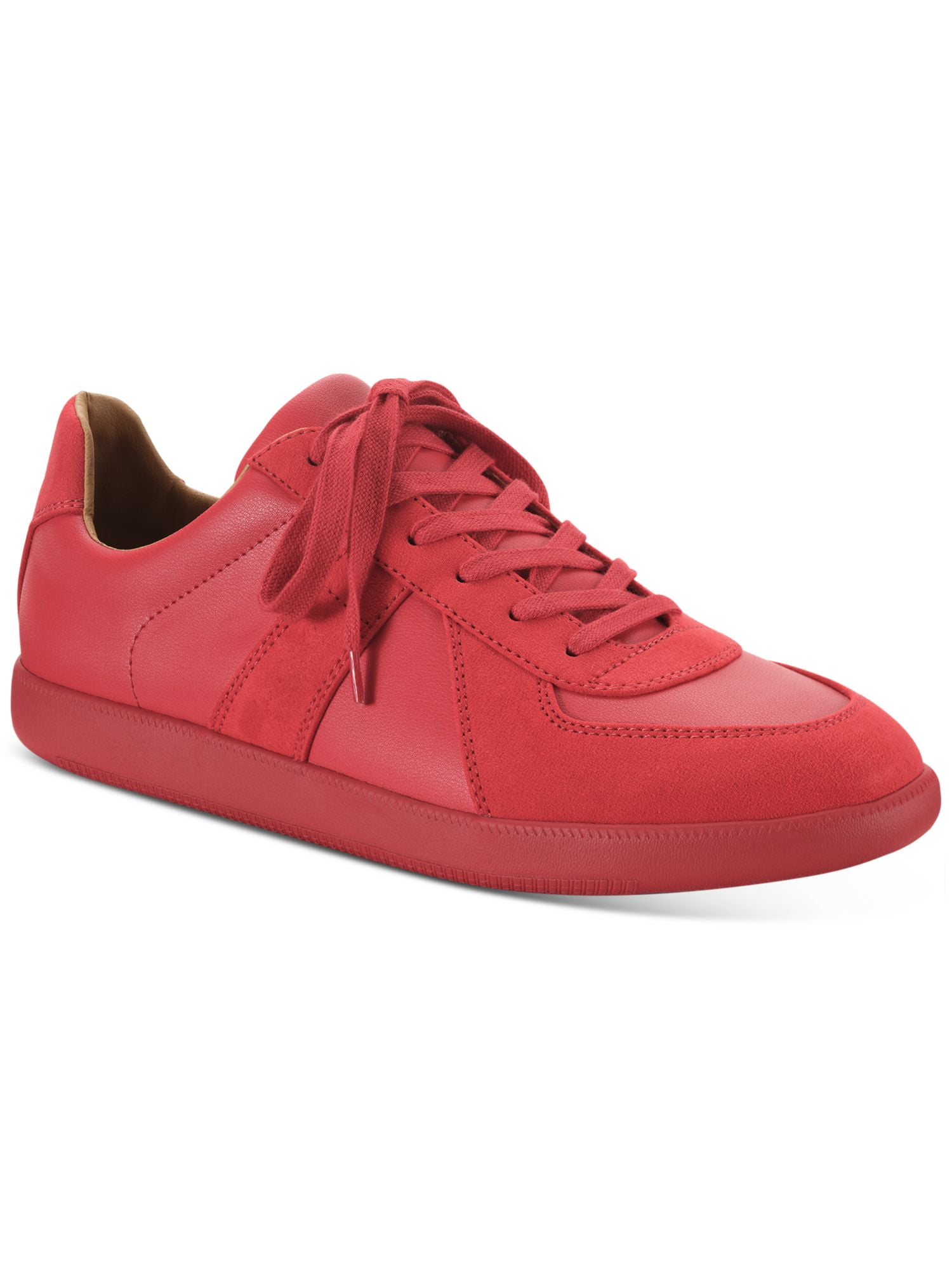 INC Mens Red Padded Harlan Round Toe Platform Lace-Up Athletic Sneakers ...