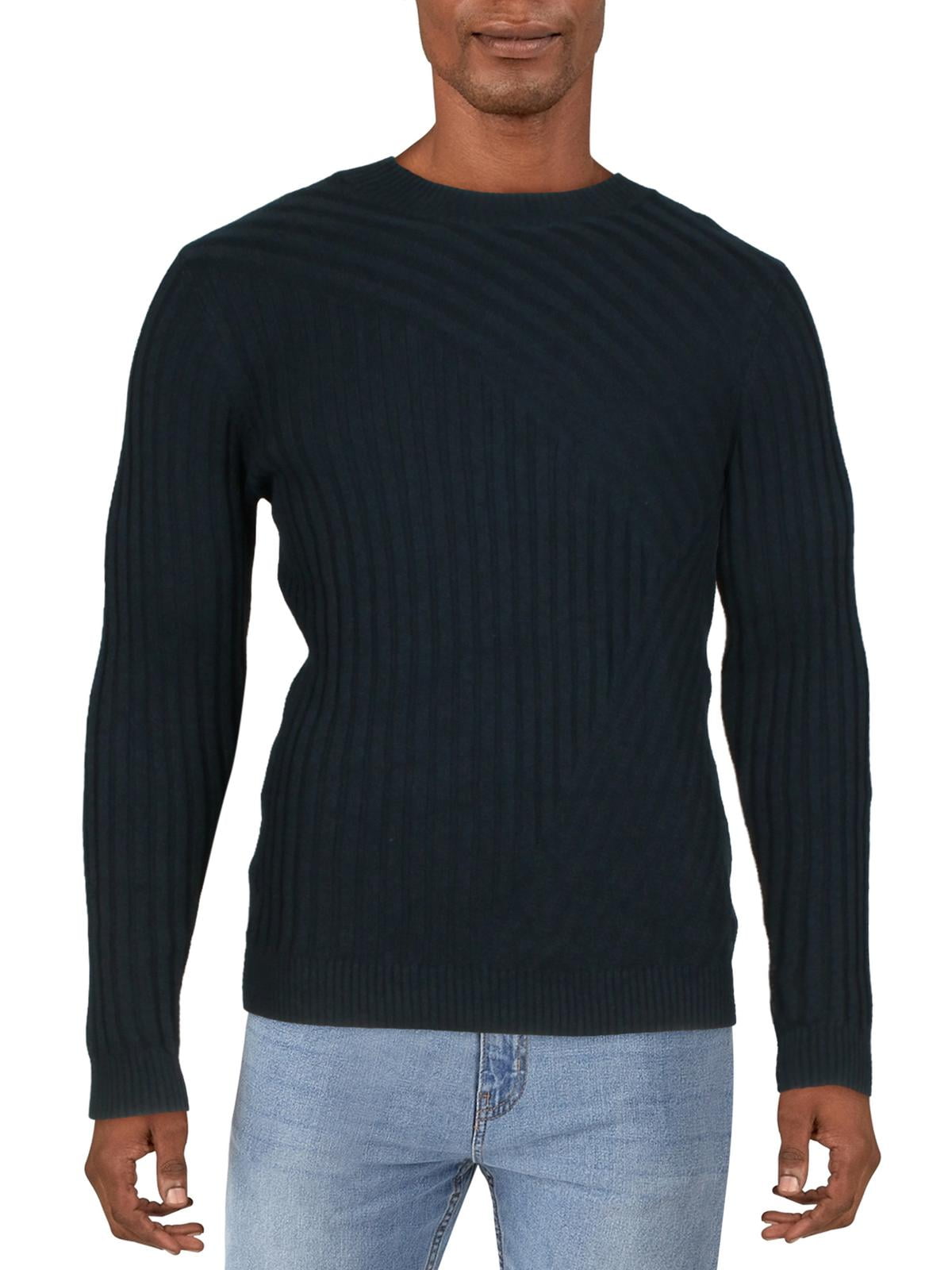 INC Mens Tucker Cotton Ribbed Crewneck Sweater - Walmart.com