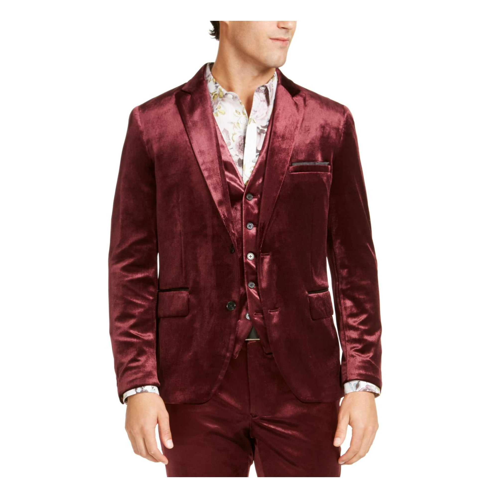 Red Satin Blazer