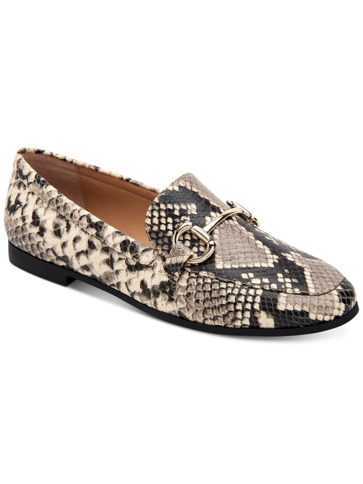 INC Womens Beige Snake Print Horse Bite Inspired Hardware Memory Foam ...