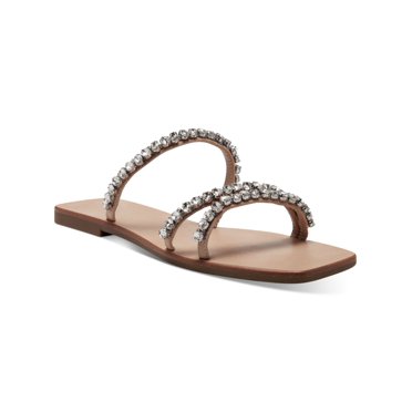 Gallery Seven Suede Bow Slide Sandals for Women - Walmart.com