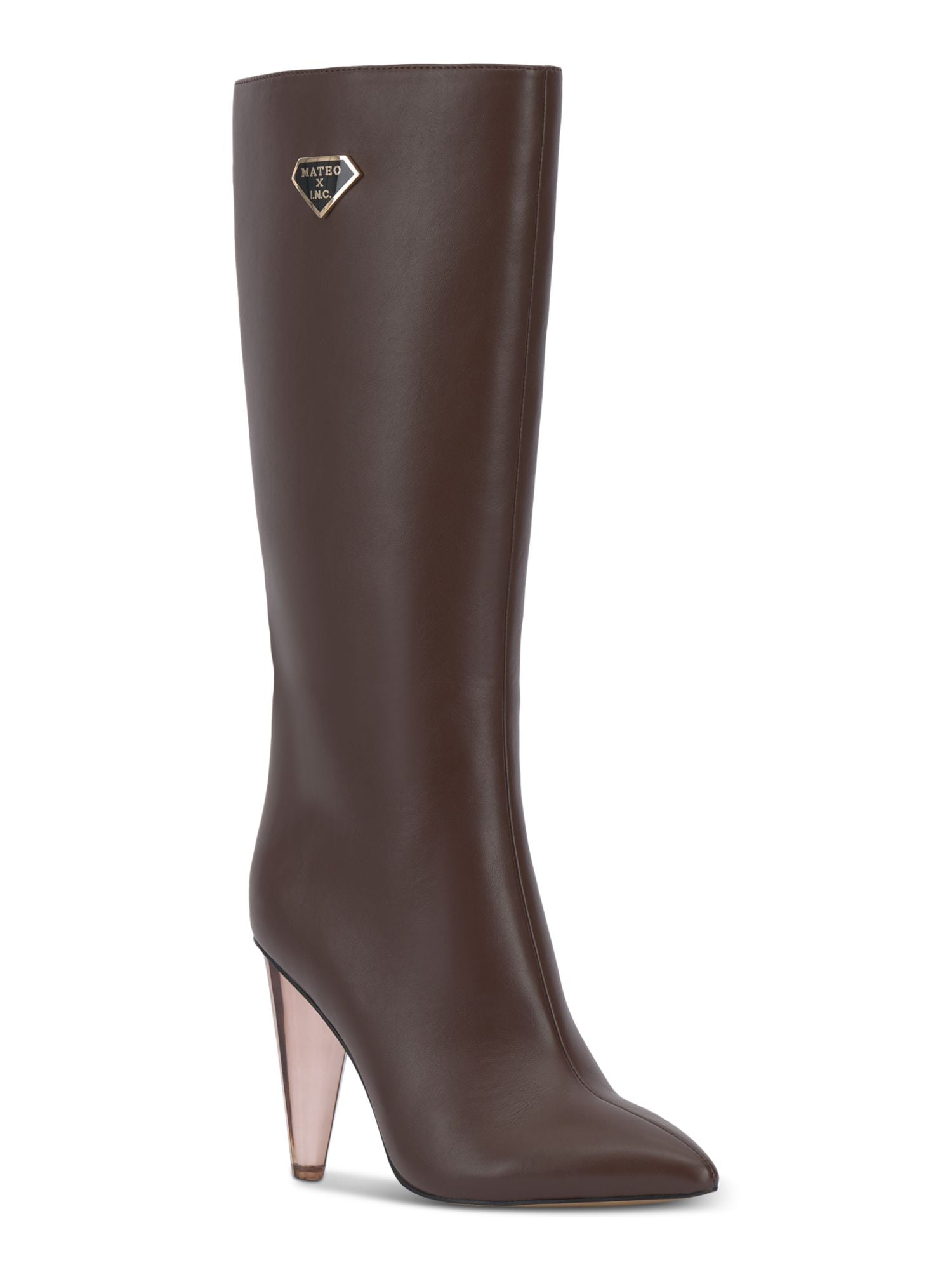 INC Womens Charlotte Faux leather Side Zip Knee-High Boots - Walmart.com