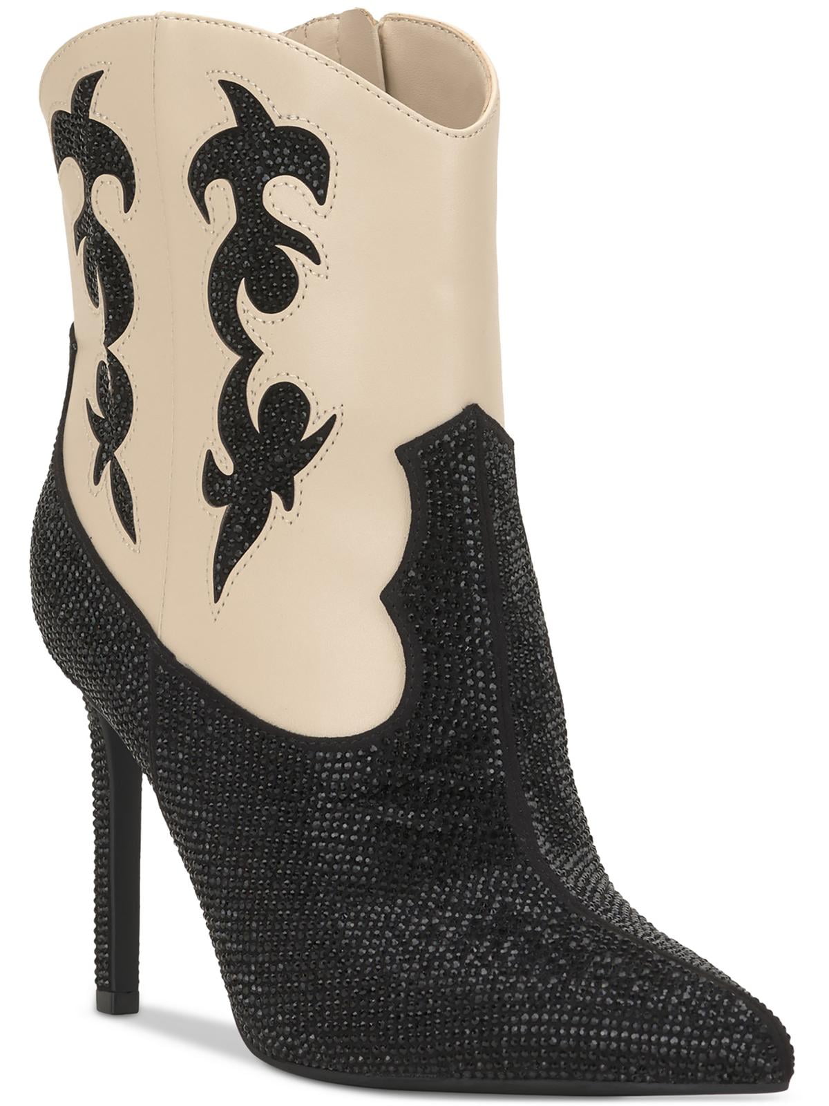 INC Womens Embellished Cowboy, Western Boots - Walmart.com