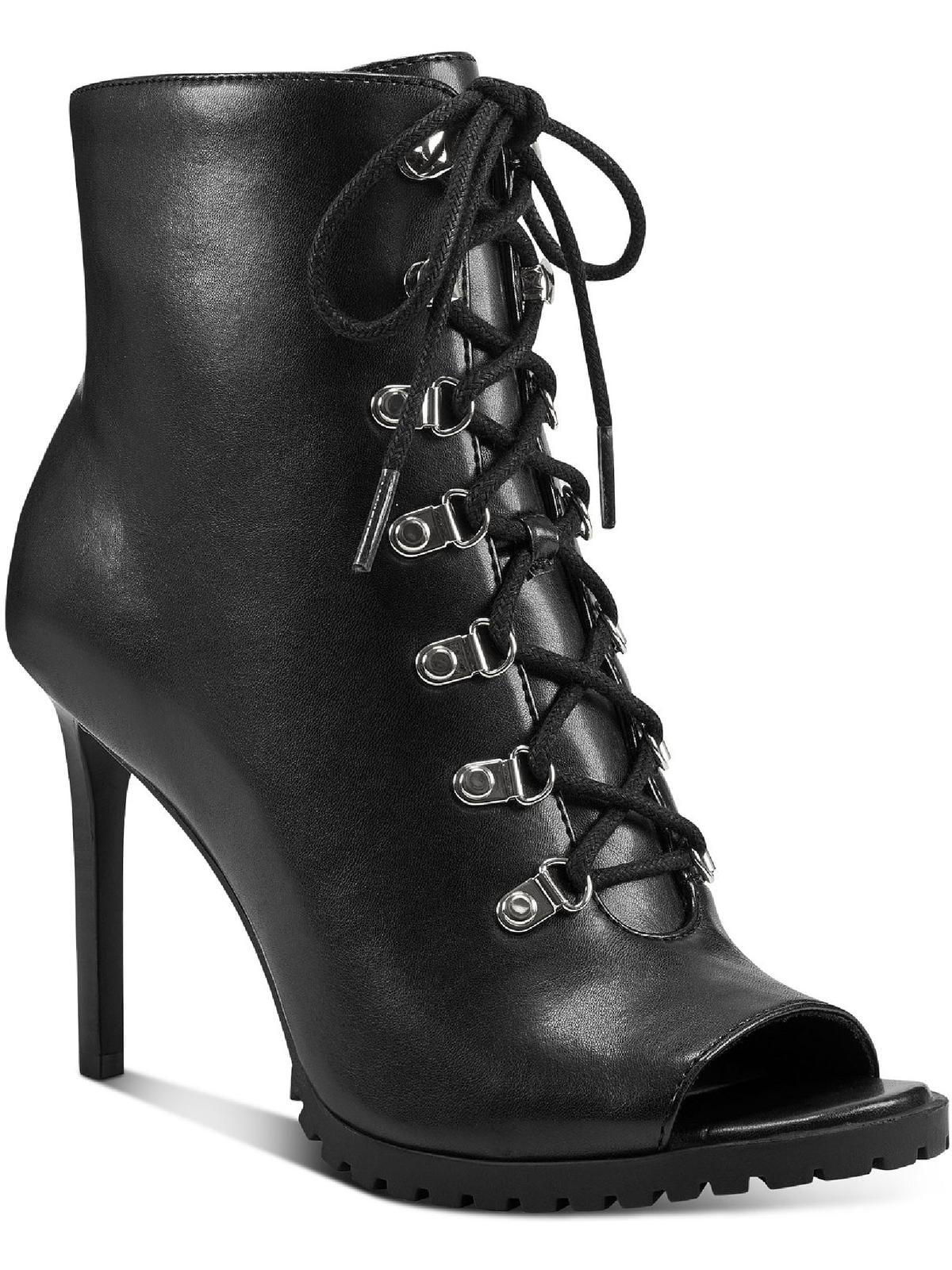 INC Womens Florita Pleather Zip Up Lace-Up Heels - Walmart.com
