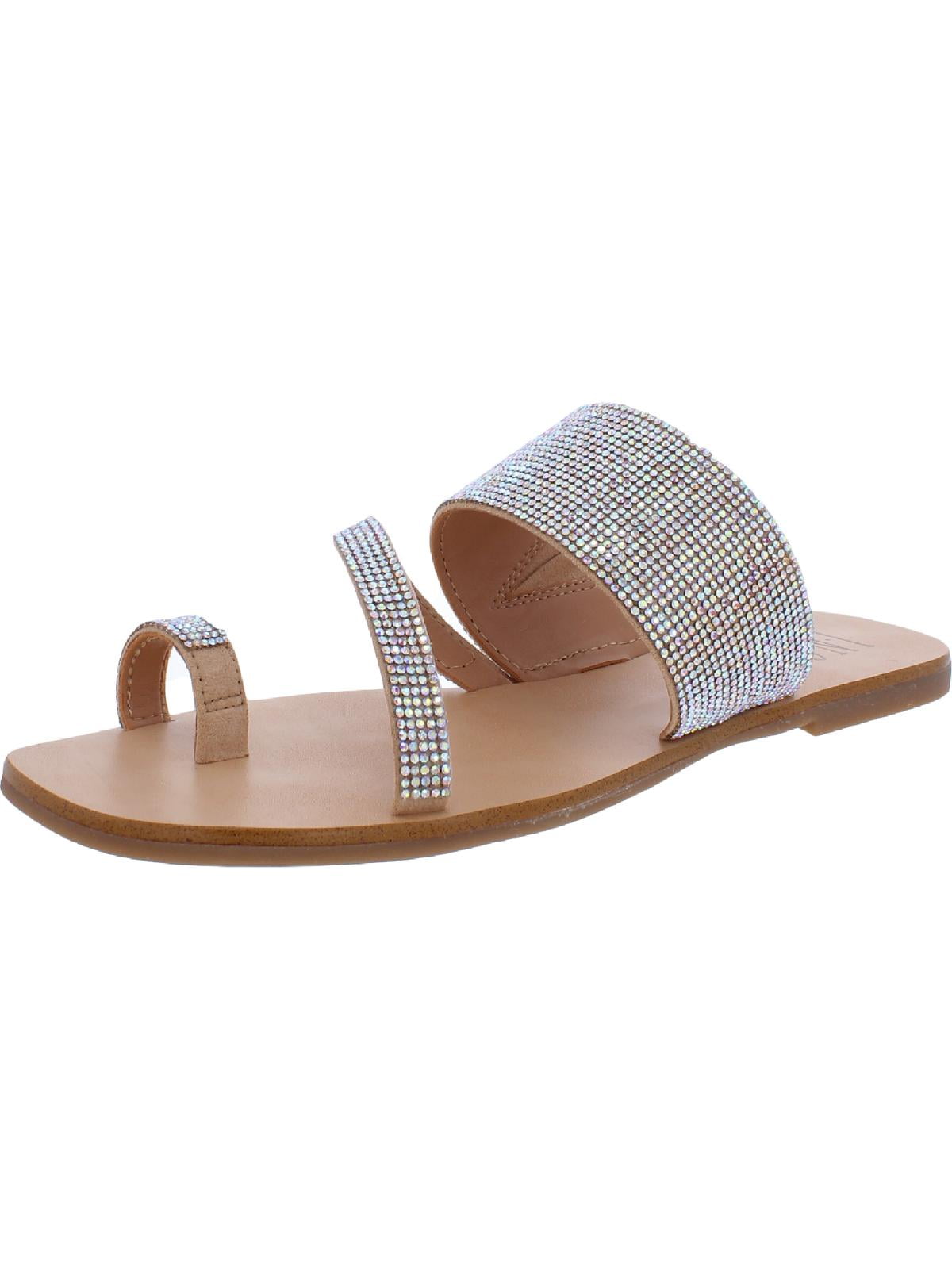 INC Womens Gianolo Embellished Toe Loop Flat Sandals - Walmart.com