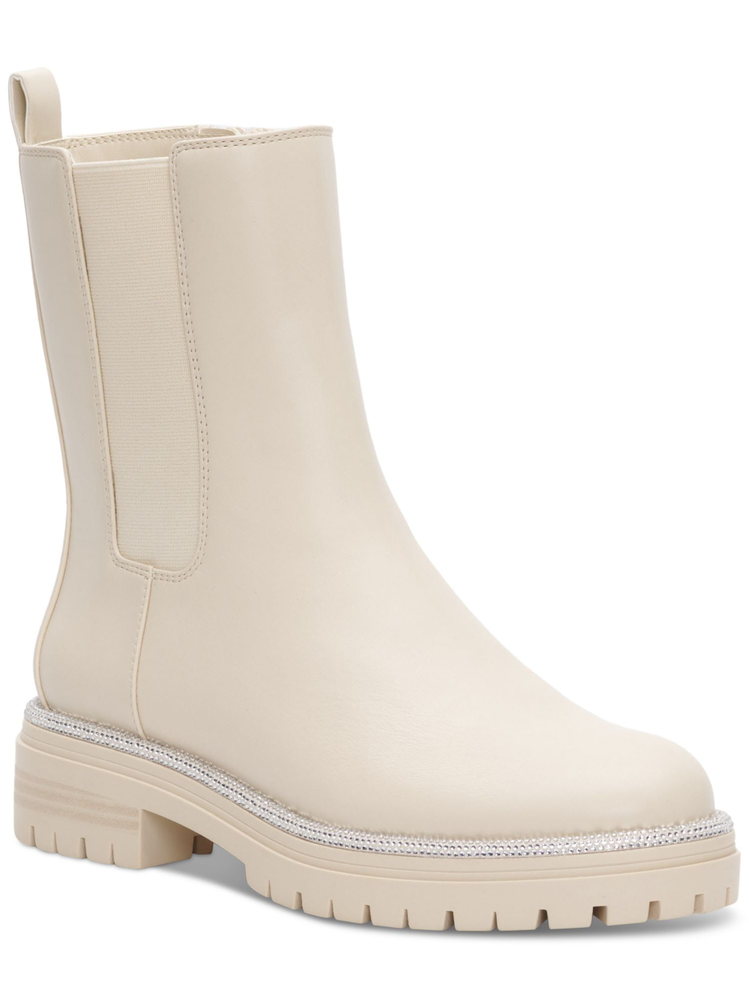 INC Womens Ivory Padded Pull Tab Embellished Goring Brycin Round Toe ...