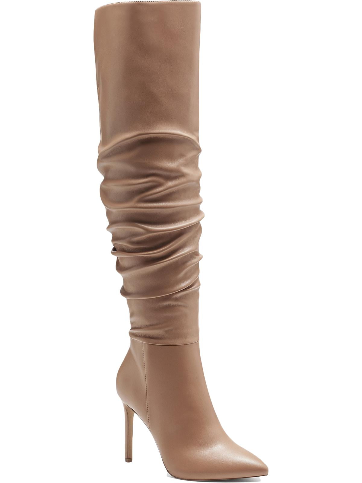 INC Womens Iyonna Faux Leather Slouchy Over-The-Knee Boots - Walmart.com