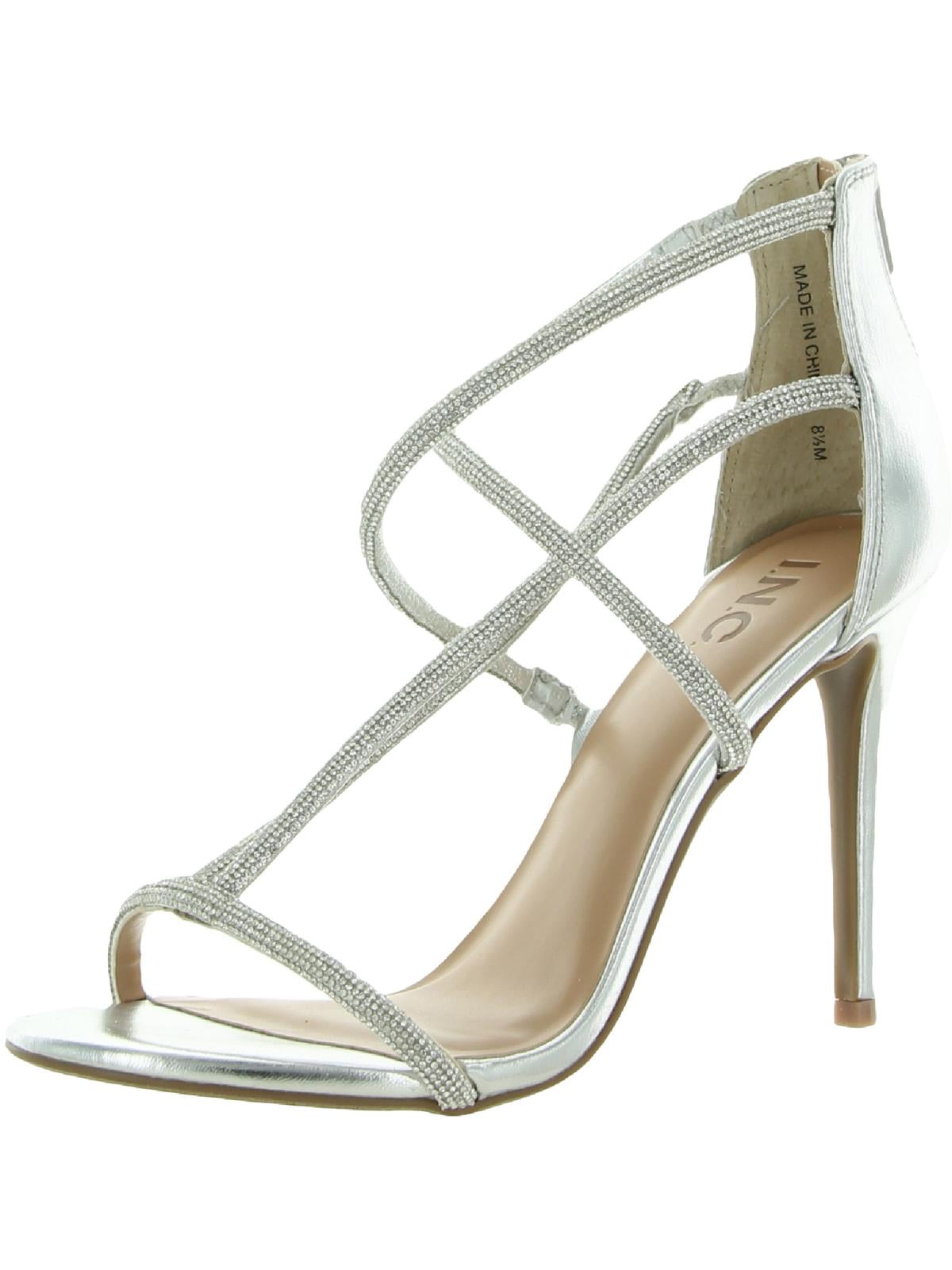 INC Womens Krista Open Toe Ankle Strap Heels - Walmart.com