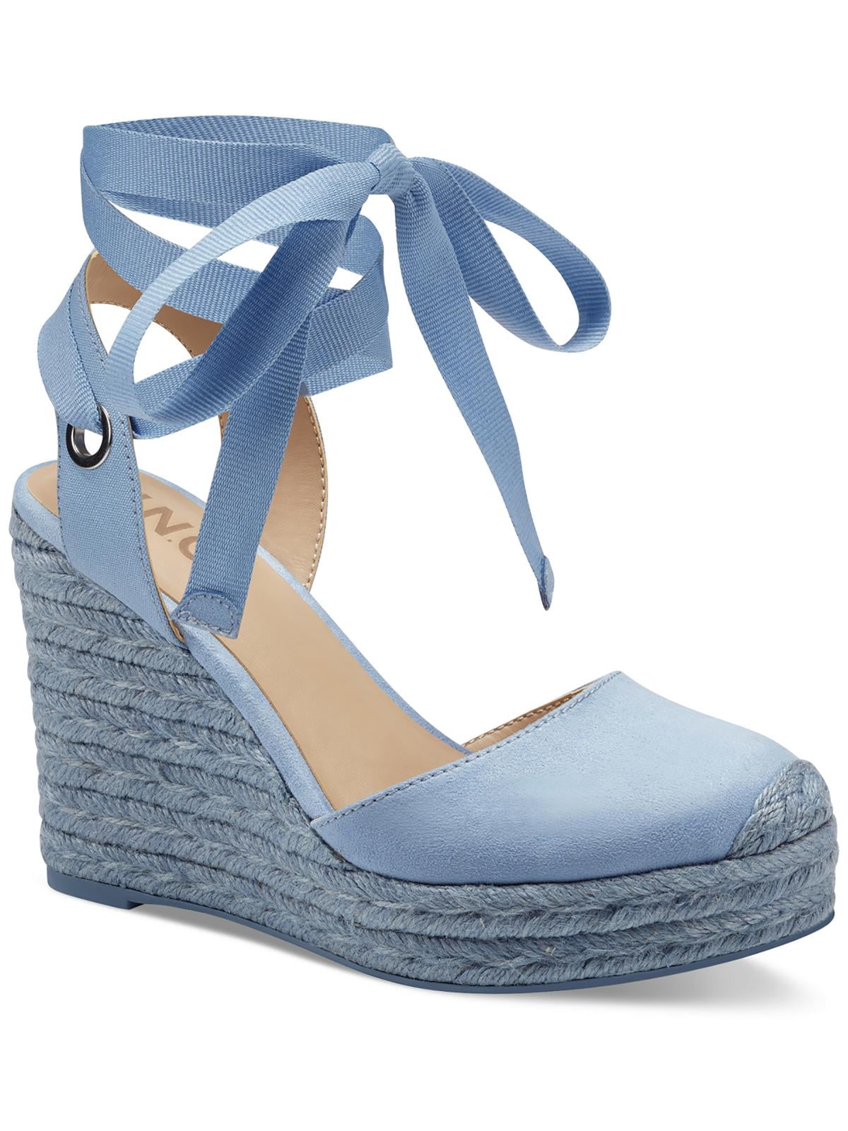 INC Womens Maisie Faux Suede Padded Insole Wedge Sandals - Walmart.com
