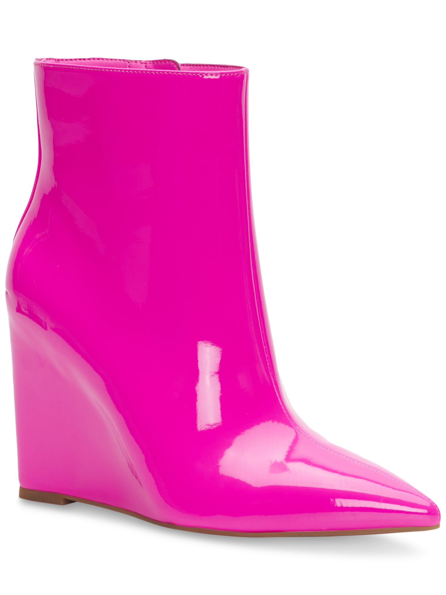 INC Womens Pink Comfort Hidden Heel Azah Pointed Toe Wedge Zip-Up Dress ...
