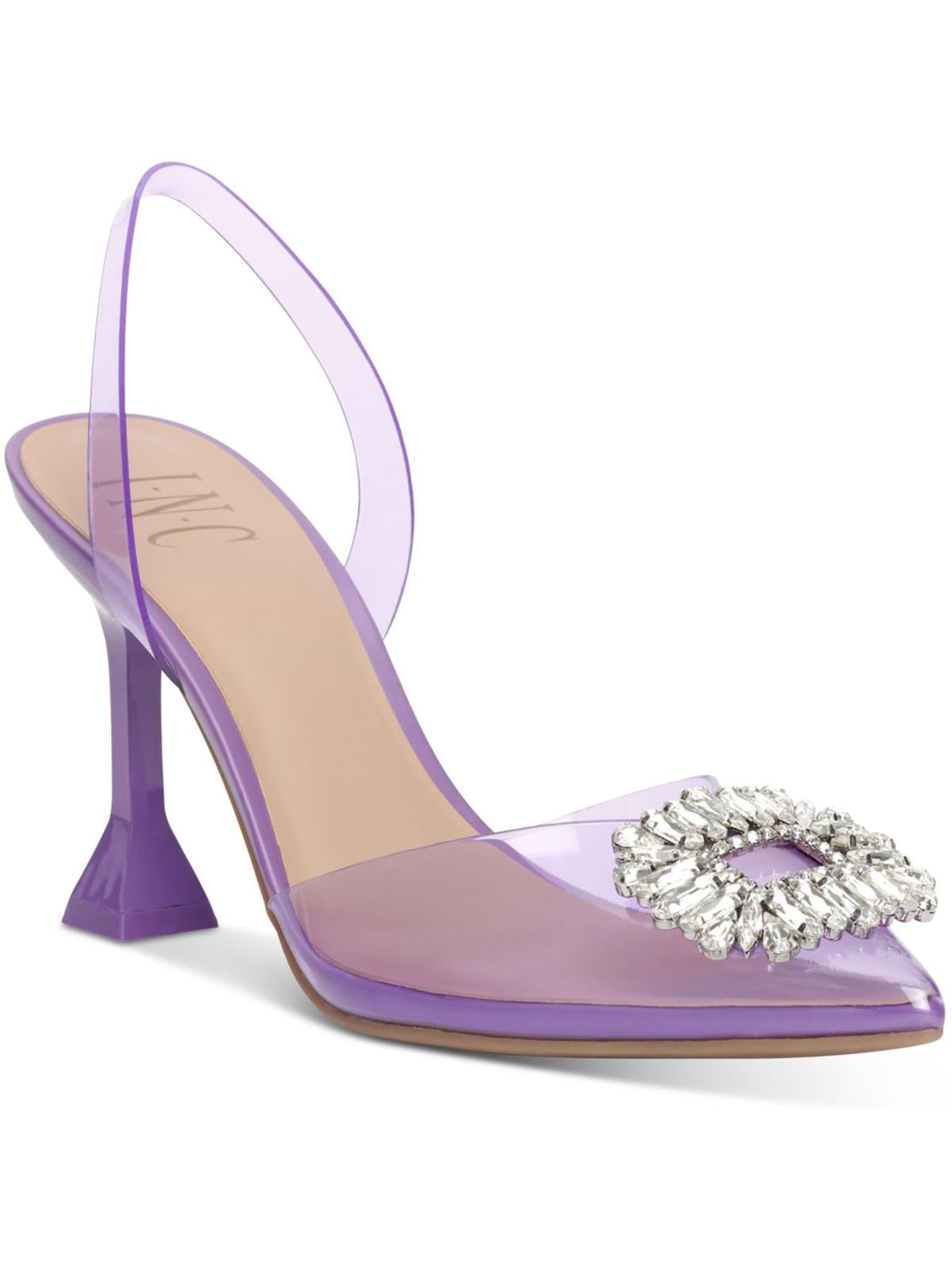 INC Womens Scienna Patent Slingback Heels - Walmart.com