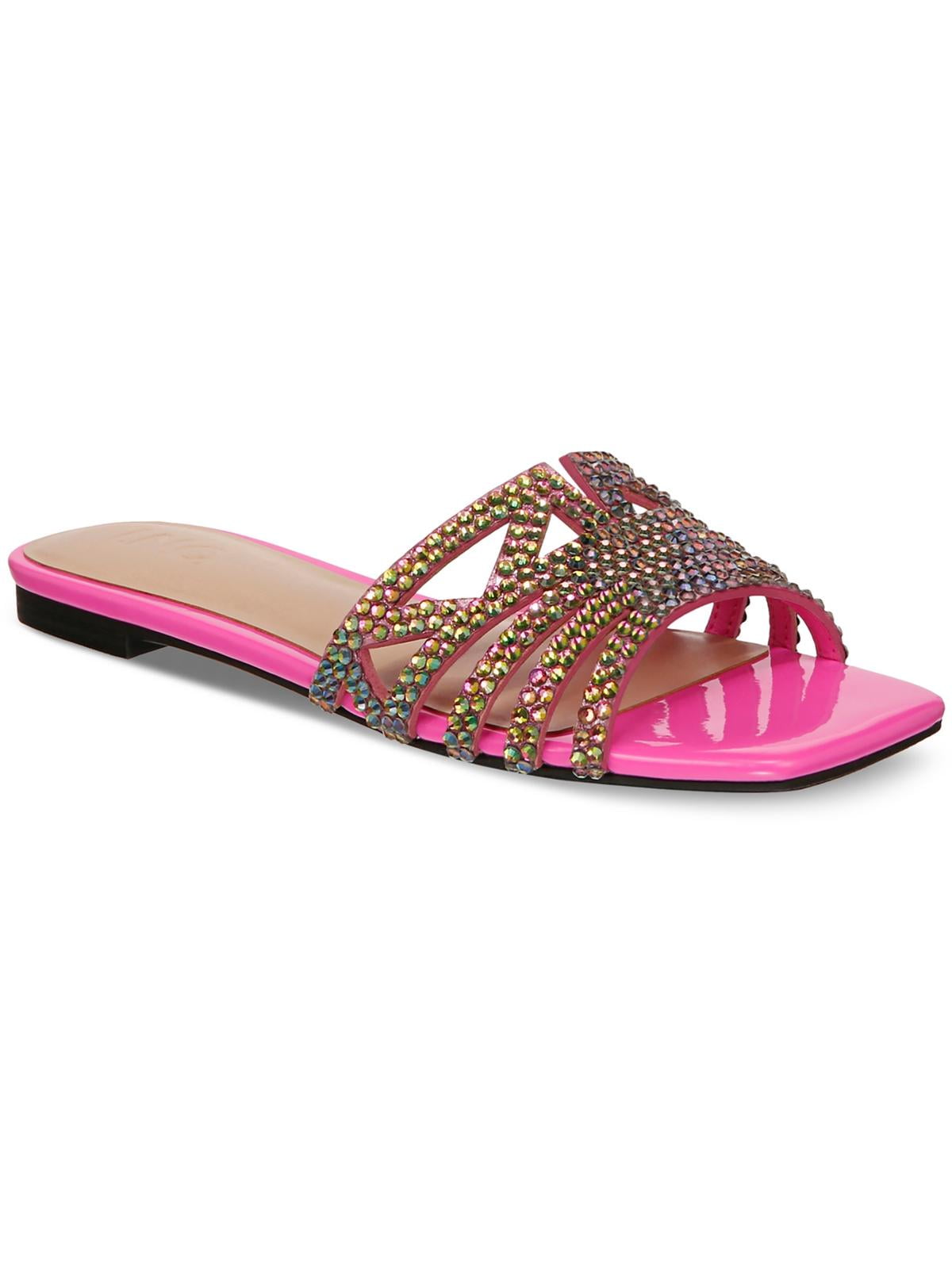 INC Womens Tianah Rhinestone Slide Sandals - Walmart.com