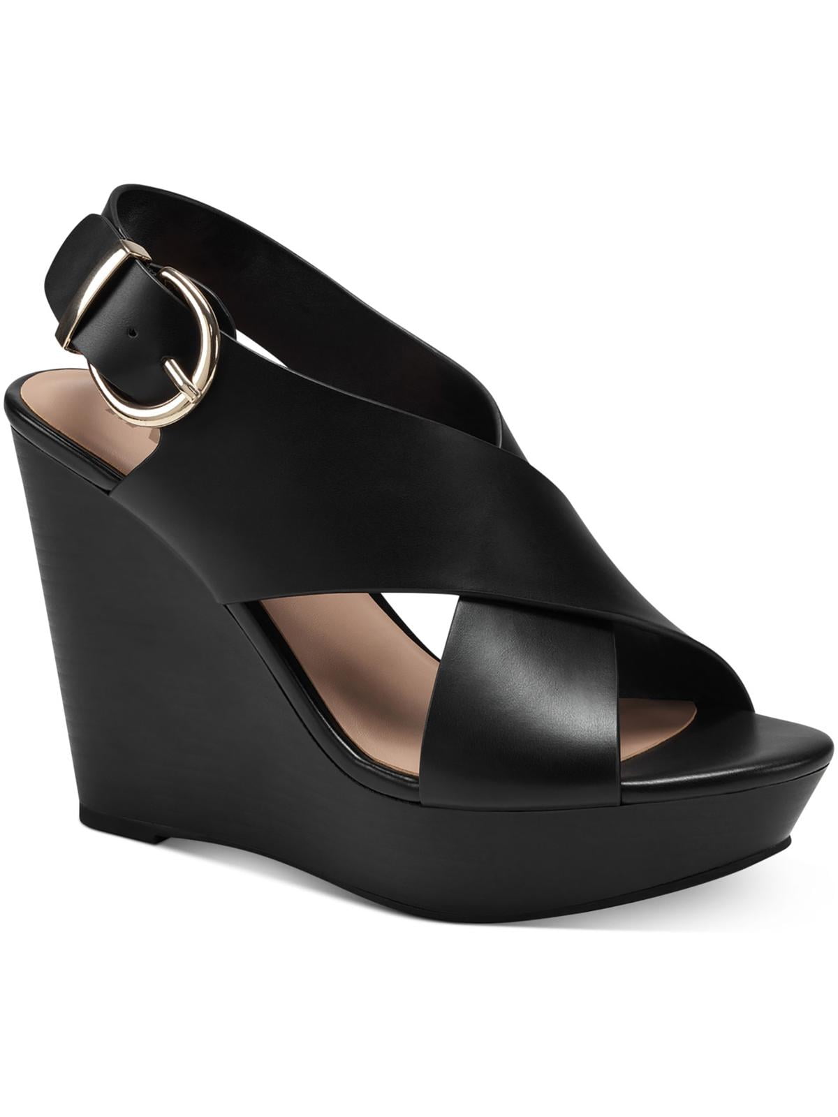 INC Womens Vera Open Toe Slingback Wedge Sandals - Walmart.com